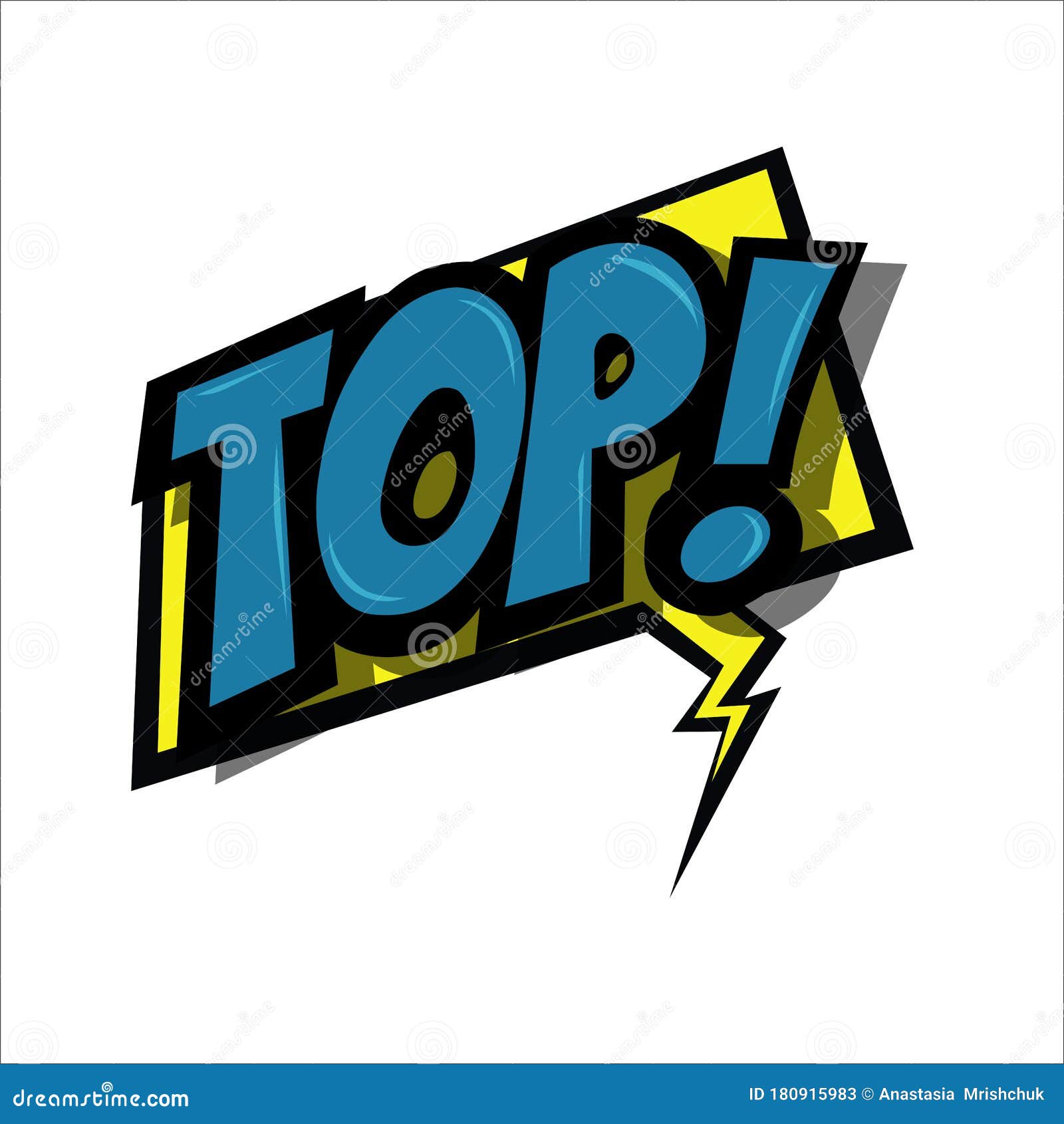 TOP Sign on White Background. Vector Illustration Stock Illustration ...