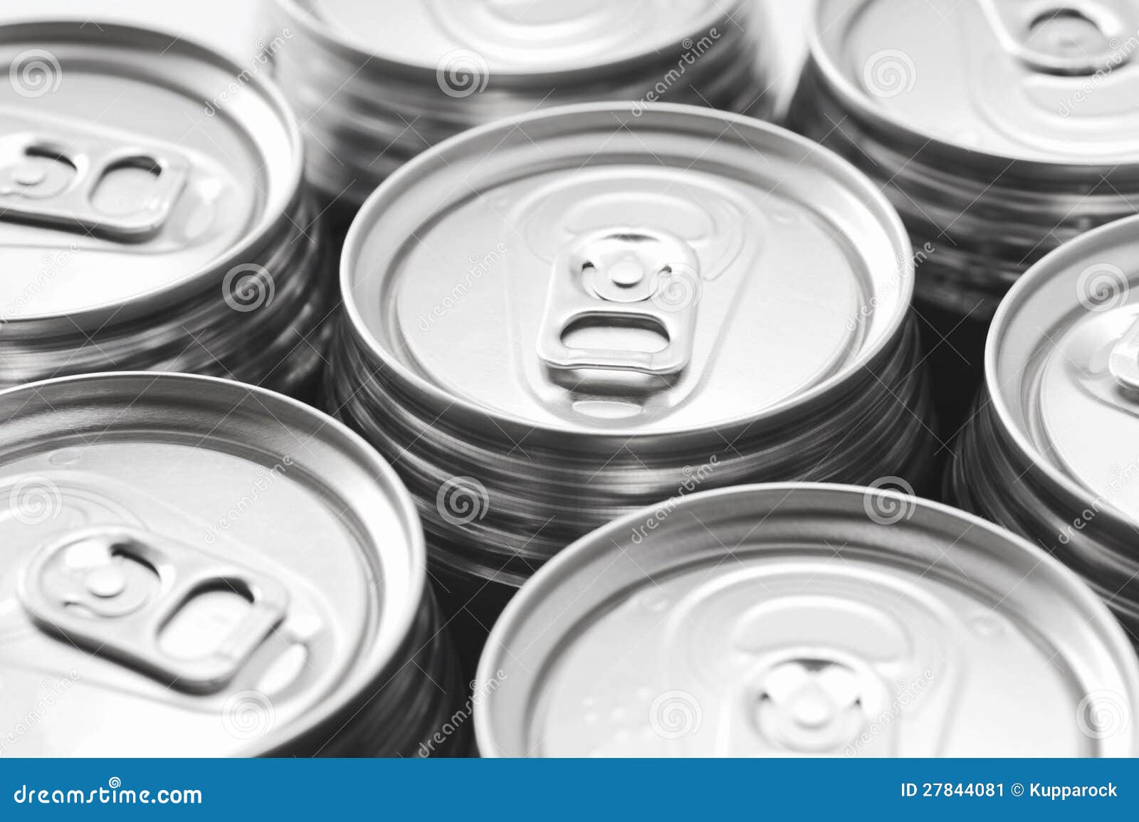 Top of silver cans stock image. Image of beer, bright - 27844081