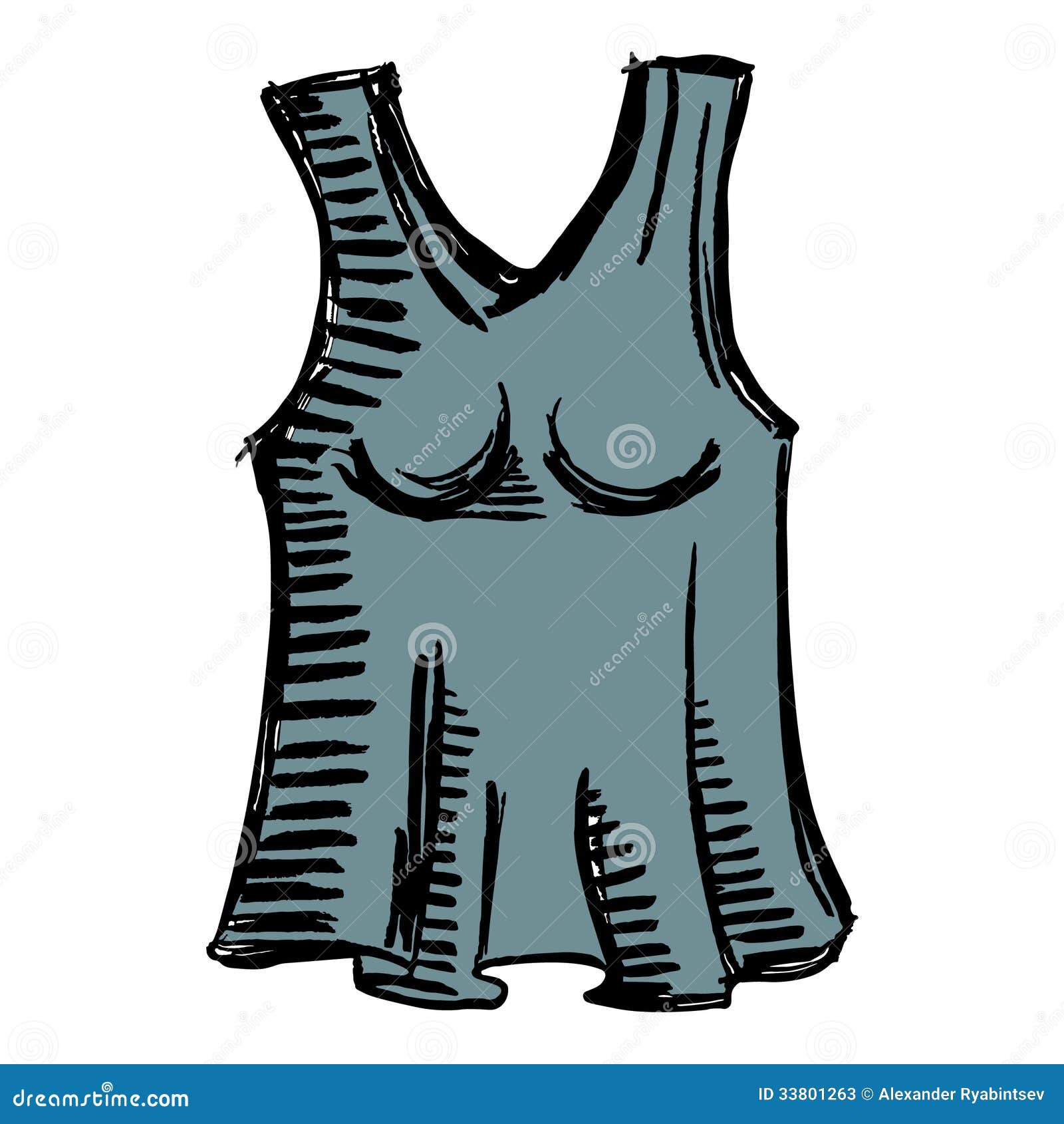 Top sketch stock vector. Illustration of girl, graphic - 33801263