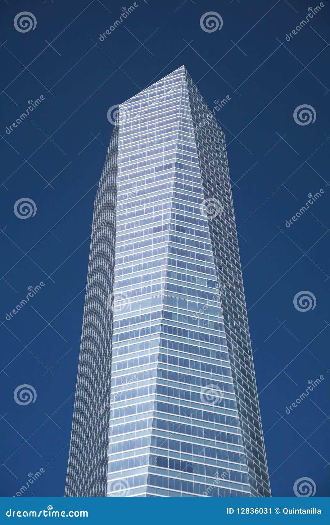 Top of skyscraper stock image. Image of spain, madrid - 12836031