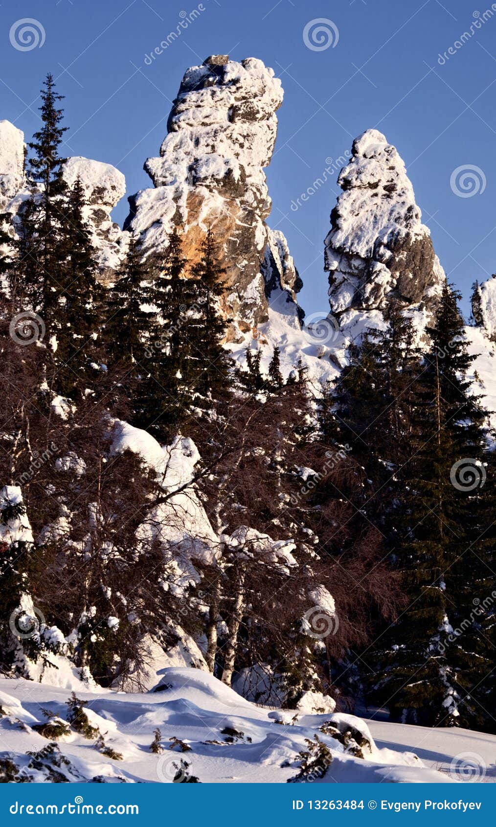 Top of snow-covered rocks stock photo. Image of rock - 13263484
