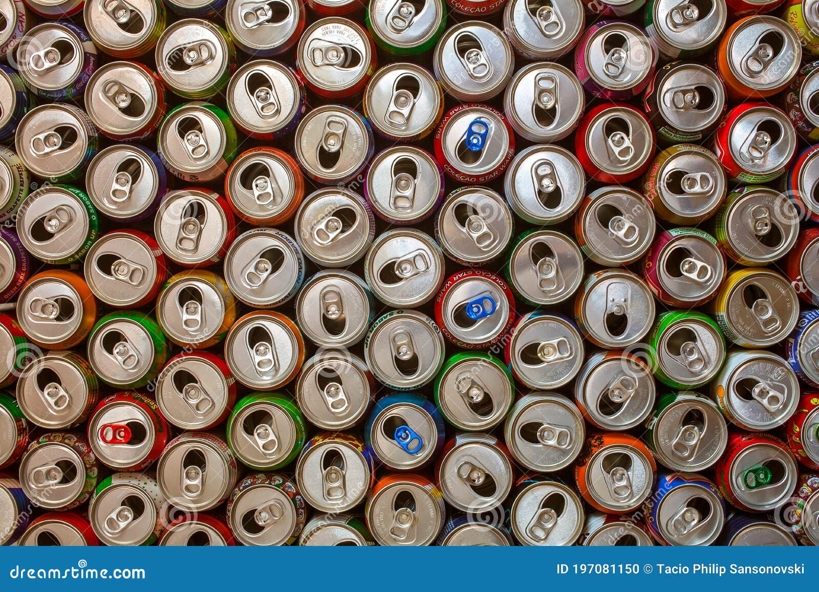 Top Soda Can Abstract Pattern Texture Stock Photo - Image of beer ...