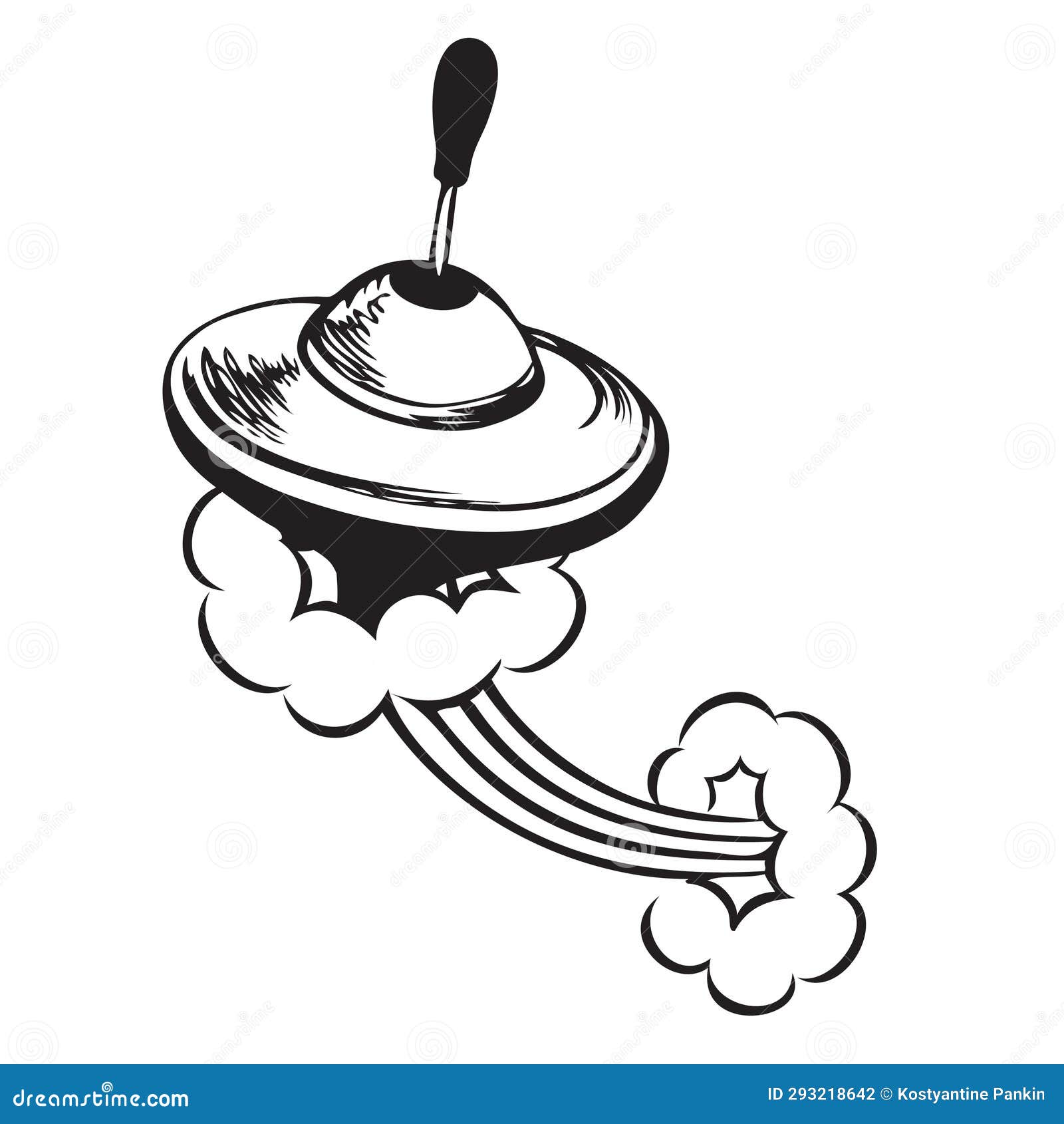 Top Spinning toy stock illustration. Illustration of spinning - 293218642