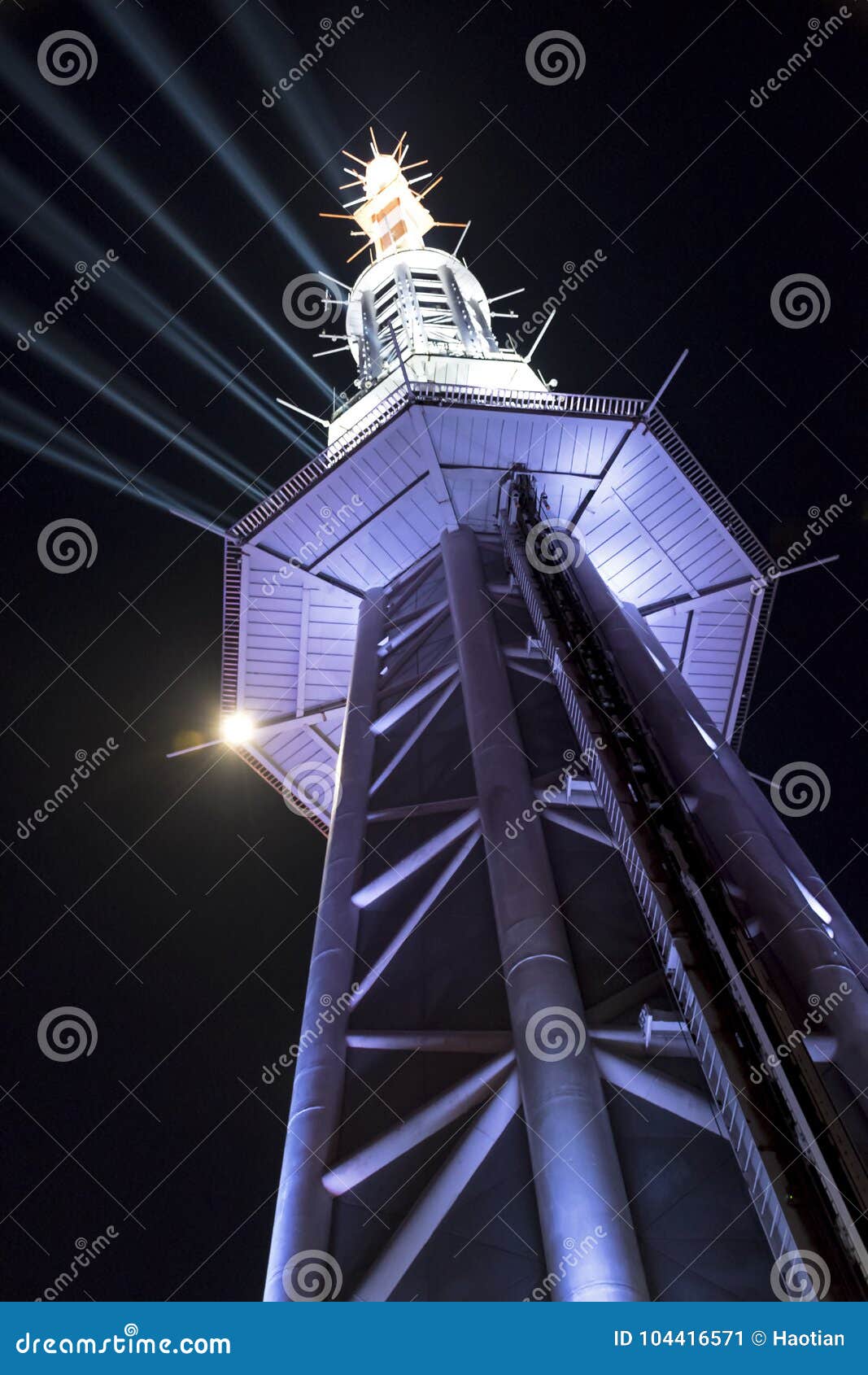 Canton Tower Top Spire editorial photo. Image of glow - 104416571