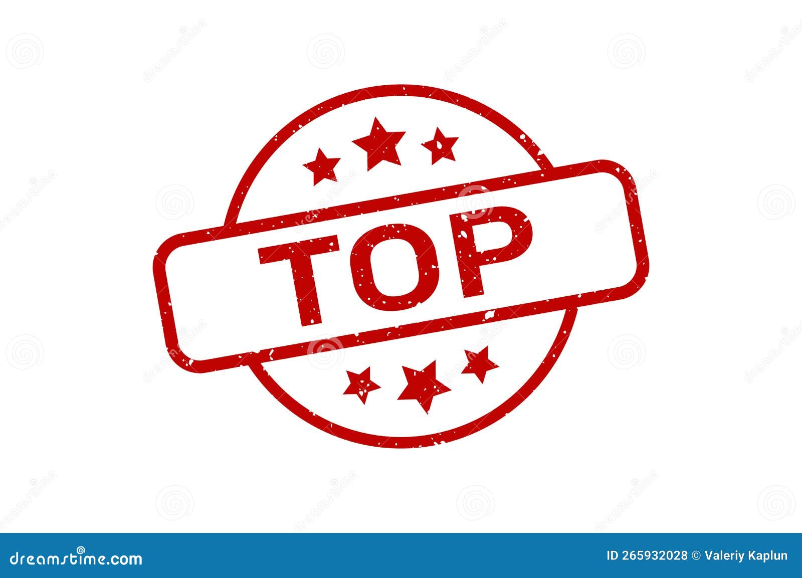 Top - Stamp, Imprint, Seal Template. Vector Stock Illustration Stock ...