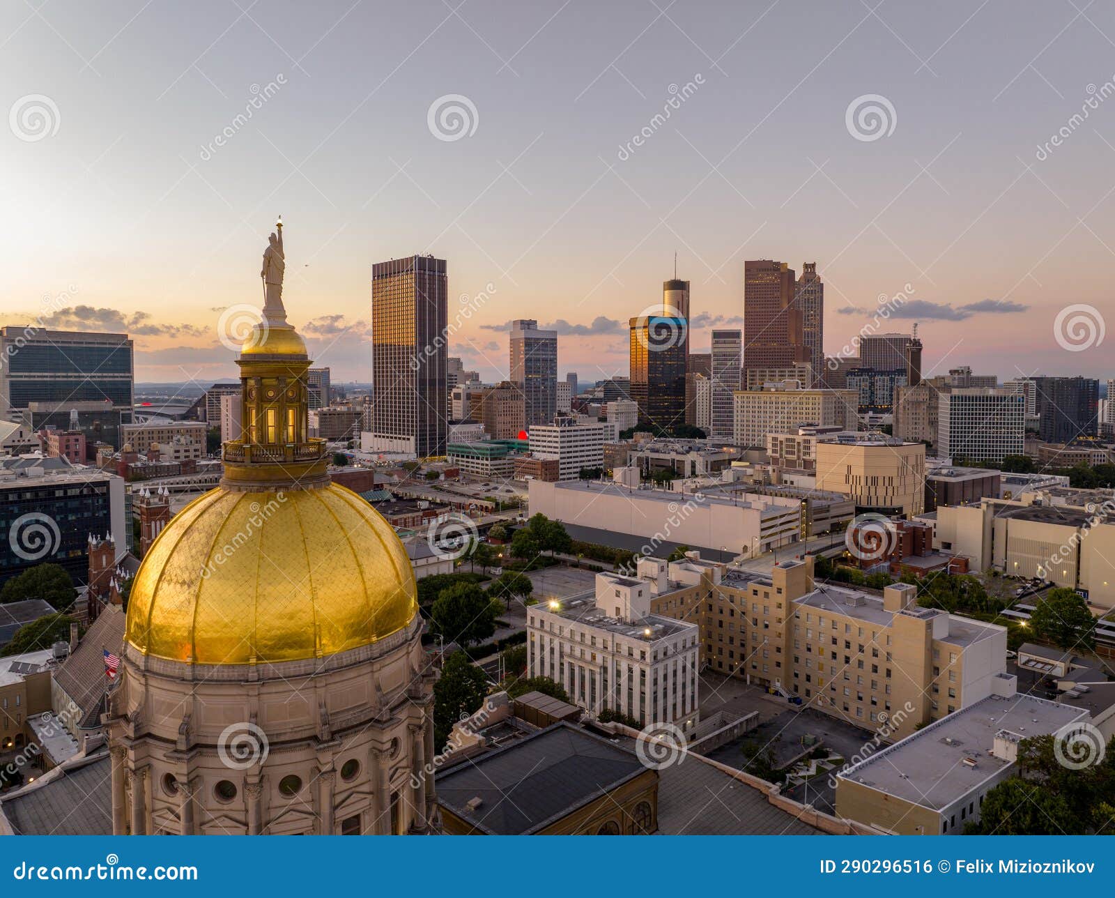 Top Statue of the Georgia State Capitol Building Circa 2023 Stock Photo ...
