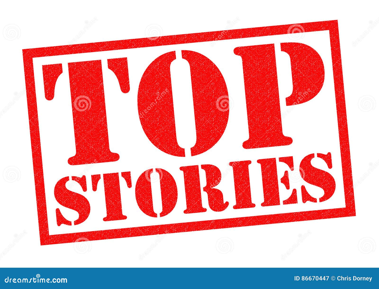 TOP STORIES stock illustration. Illustration of broadcast - 86670447