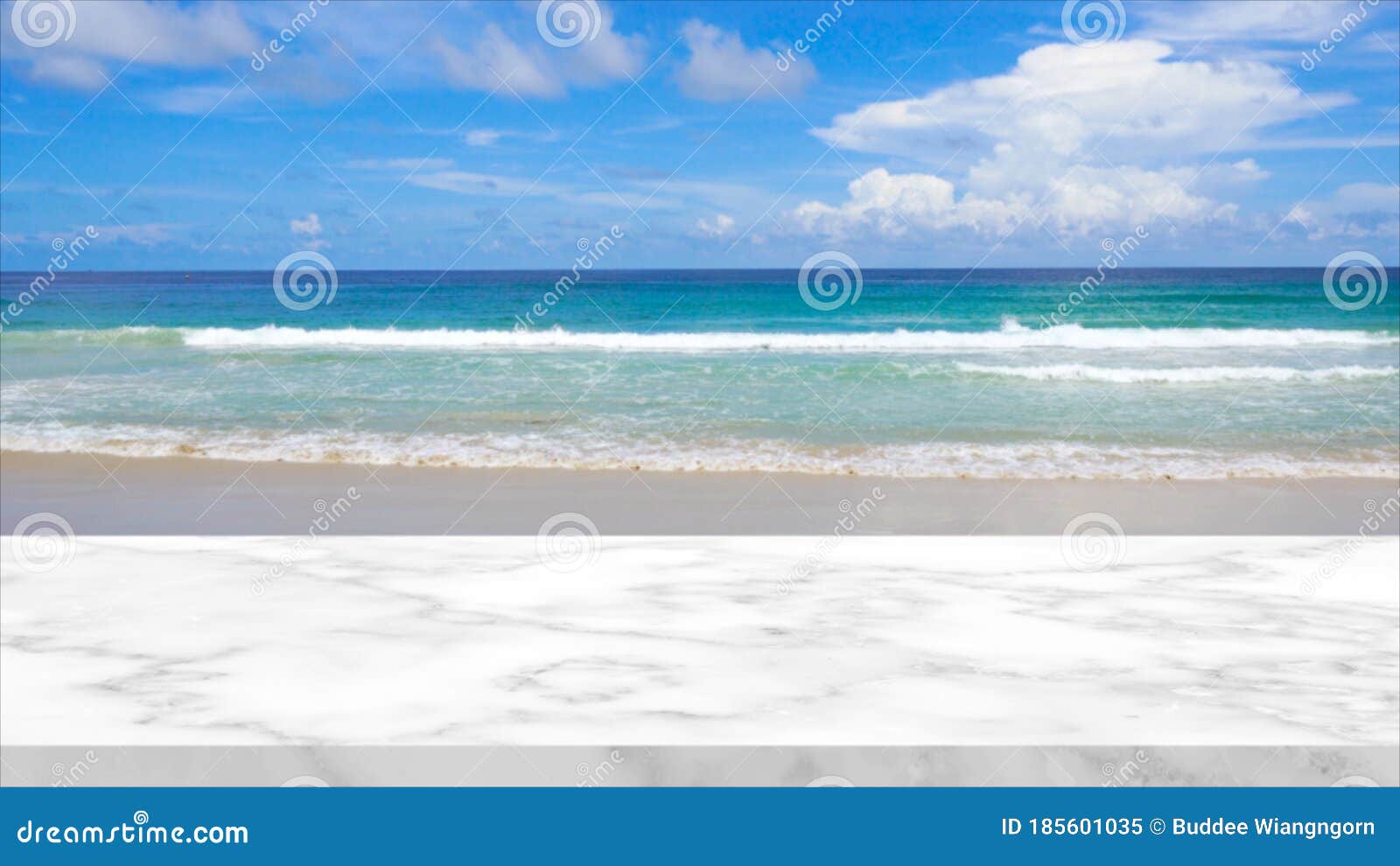 Top Table Bar and Beach Sea Background Stock Image - Image of beautiful ...