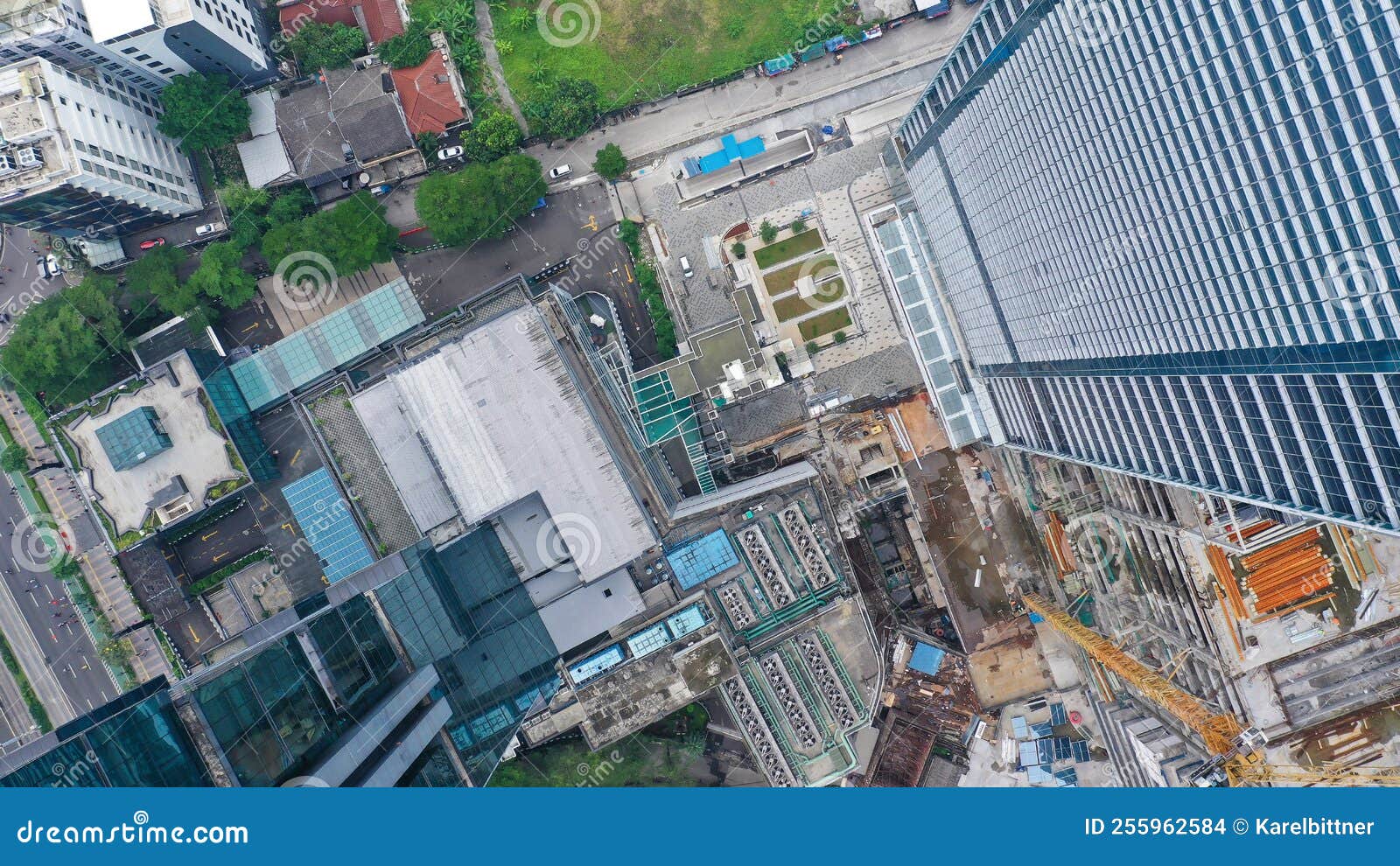 From the Top of Tall Buildings while Looking Down Stock Photo - Image ...