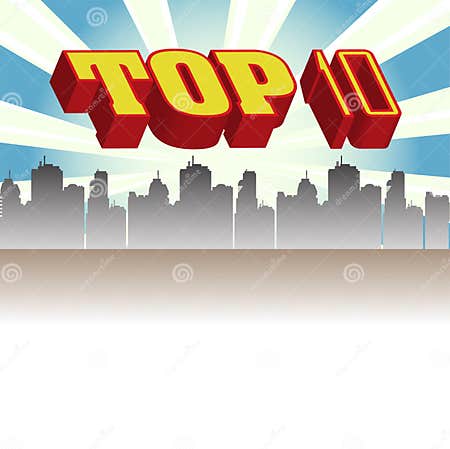 Top ten stock vector. Illustration of number, festival - 15760117