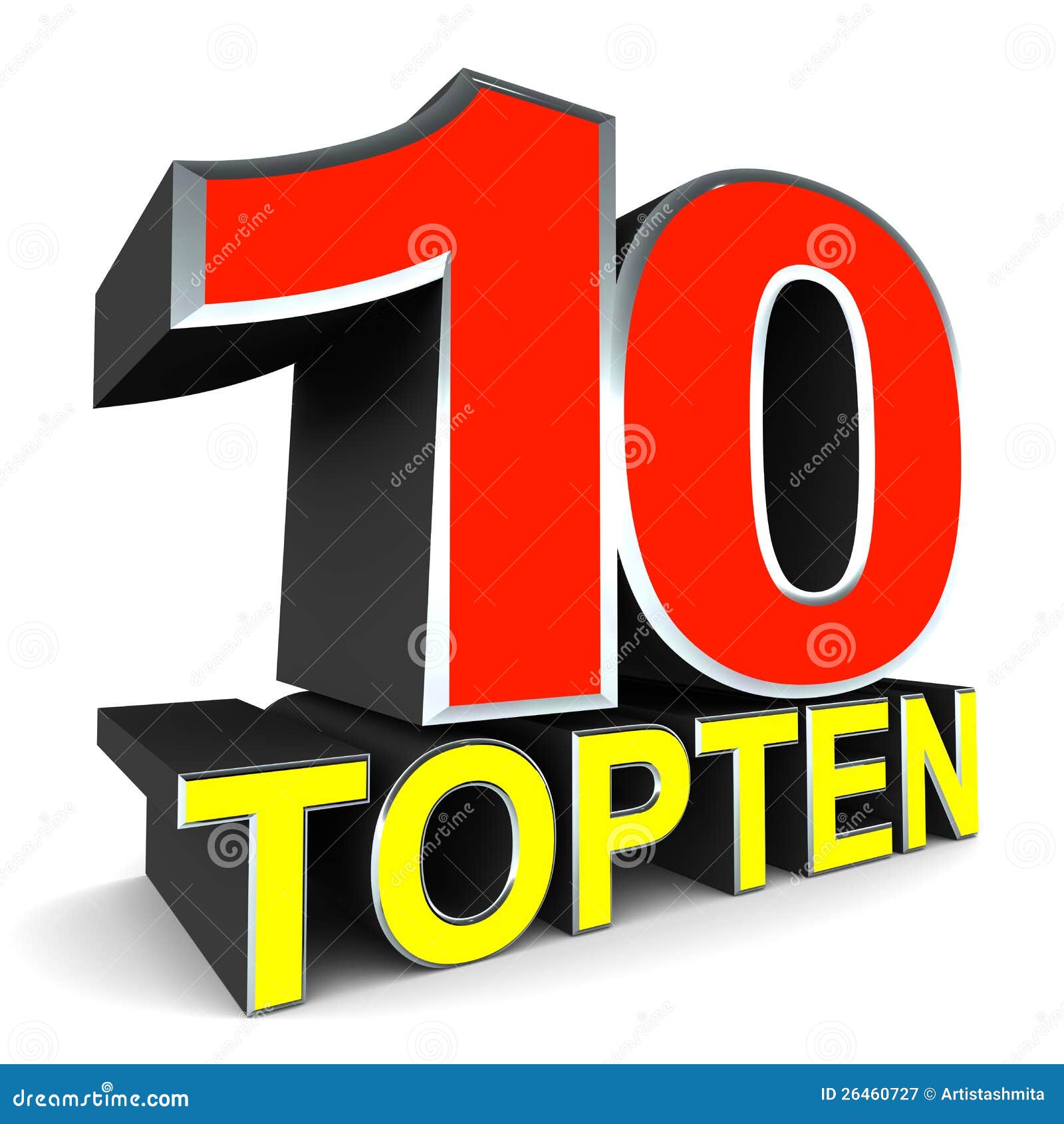 Top ten stock illustration. Illustration of winner, award - 26460727