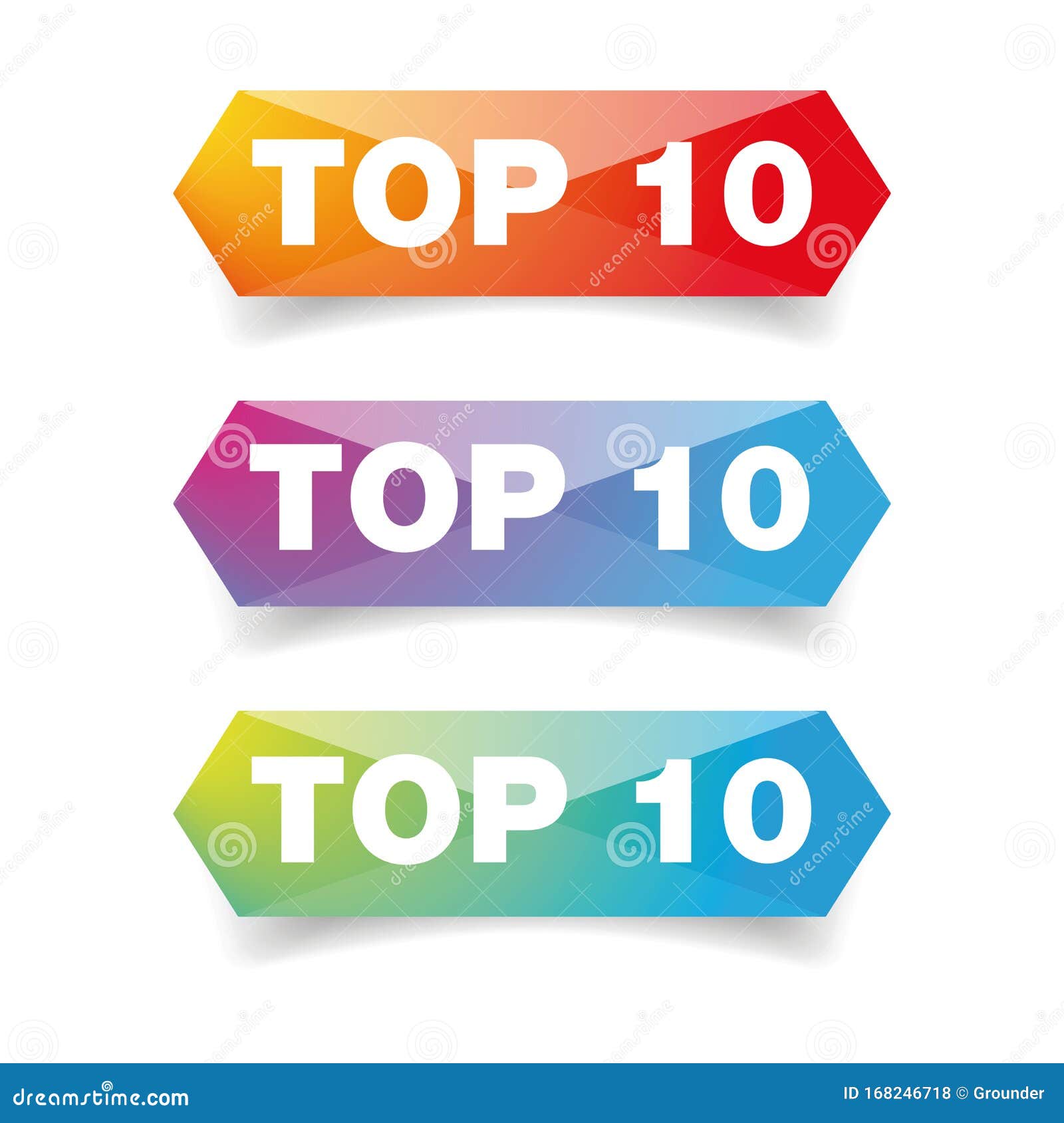 Top Ten Best of Button vektor abbildung. Illustration von element ...