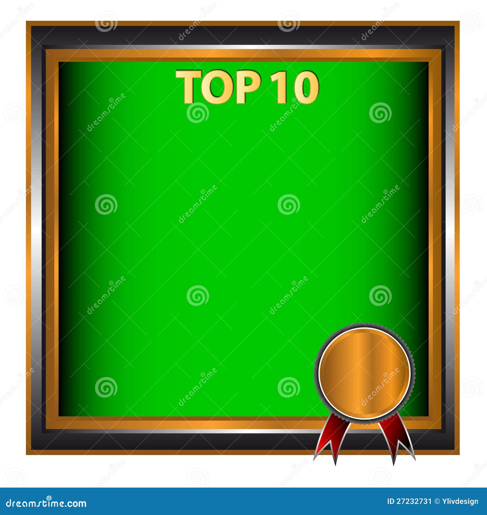 Top ten symbol stock vector. Illustration of leadership - 27232731