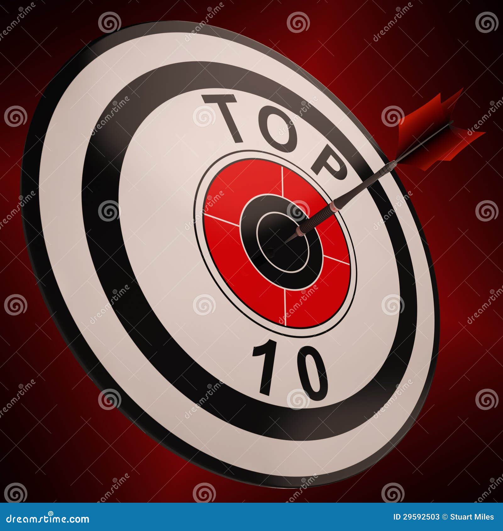 Top Ten Target Shows Best In Charts Royalty-Free Stock Photography ...