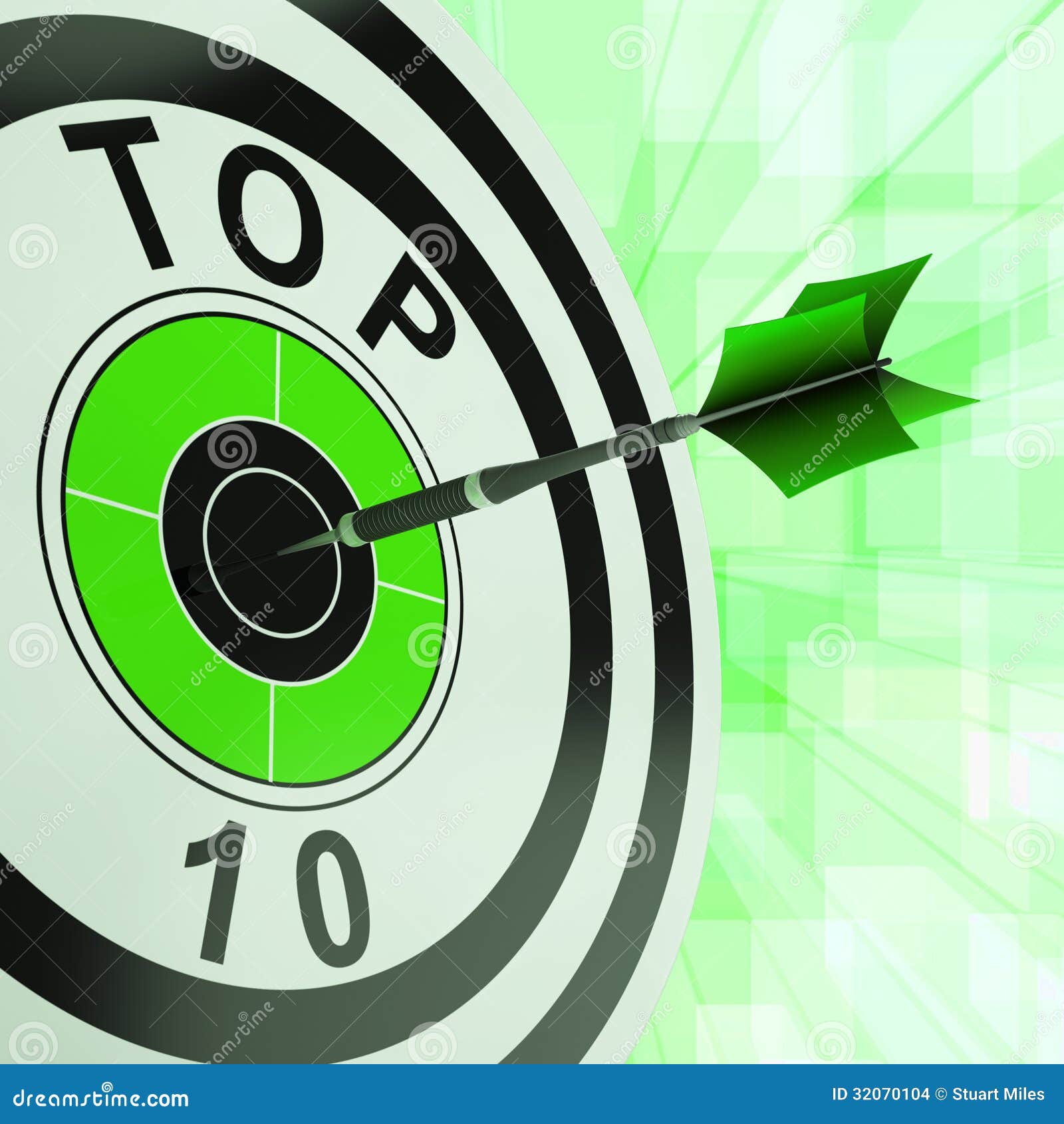 Top Ten Target Shows Successful Ranking Award Stock Illustration ...