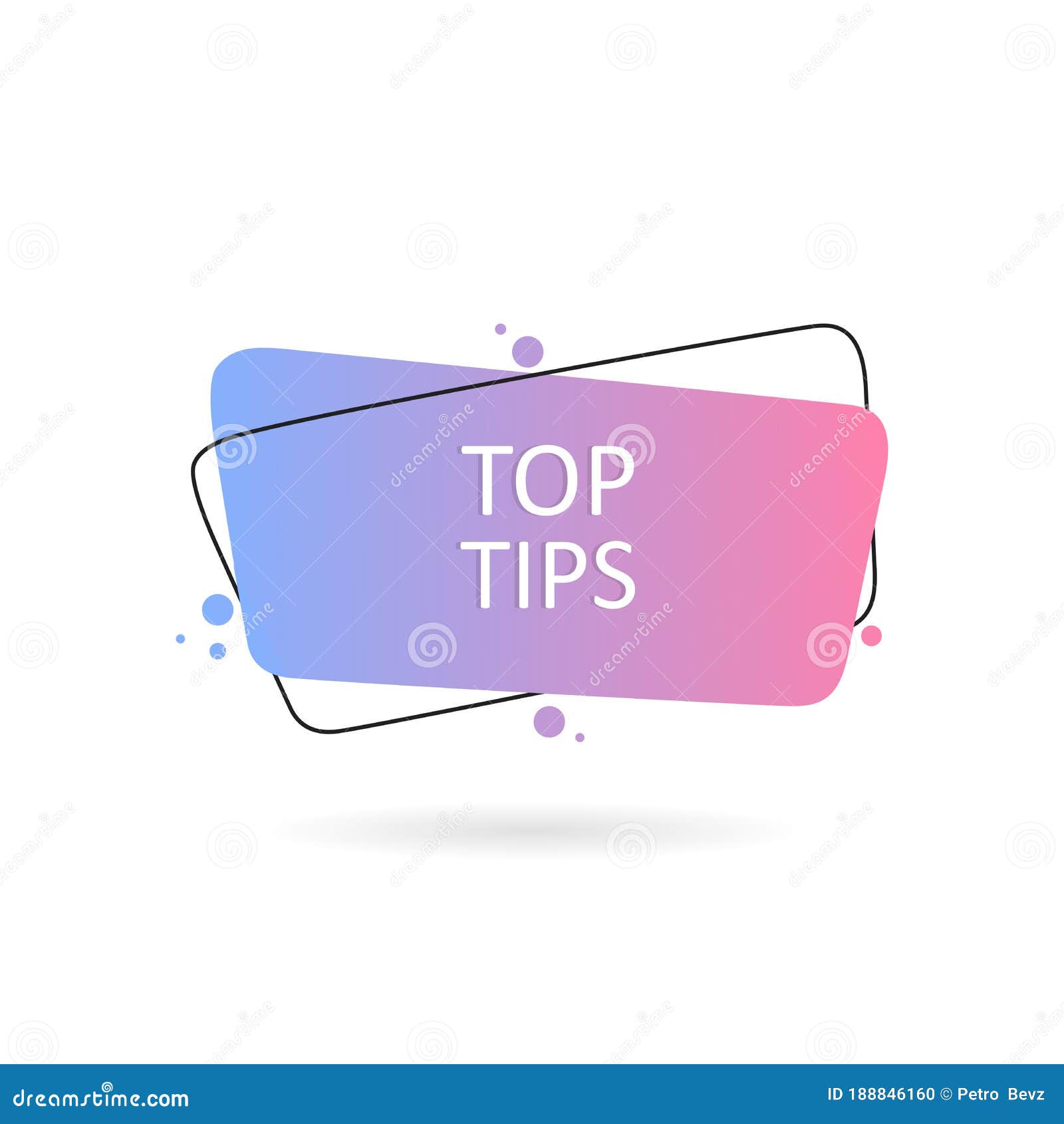 Top Tips. Geometric Hand Drawn Banners Stock Vector - Illustration of ...