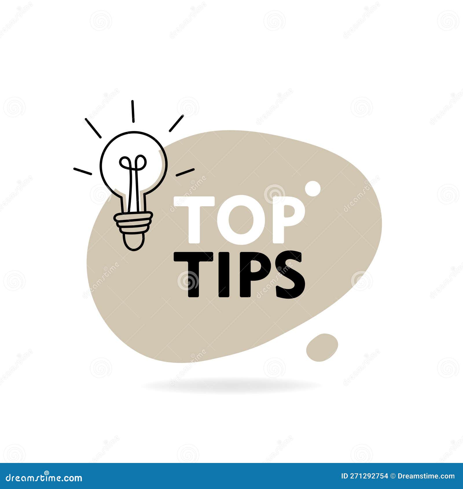 Top Tips Geometric Message Bubble with Light Bulb Emblem. Logo Design ...
