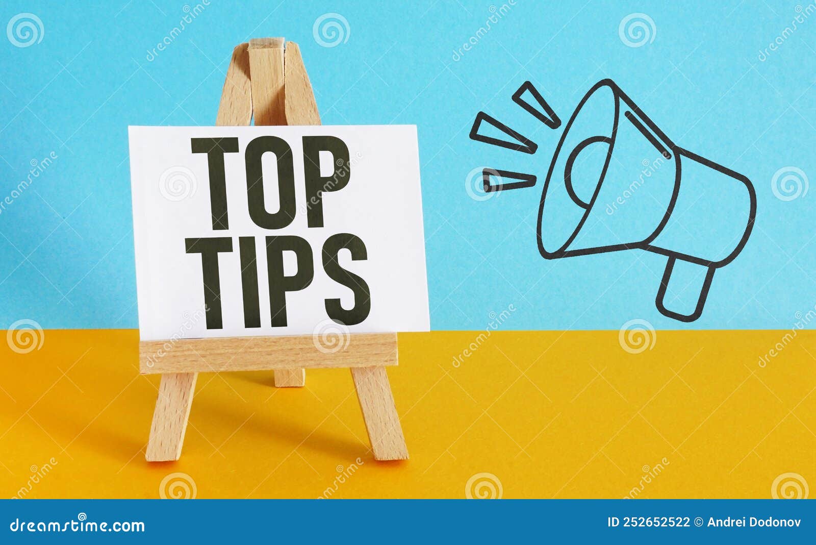 Top Tips are Shown Using the Text Stock Photo - Image of support ...