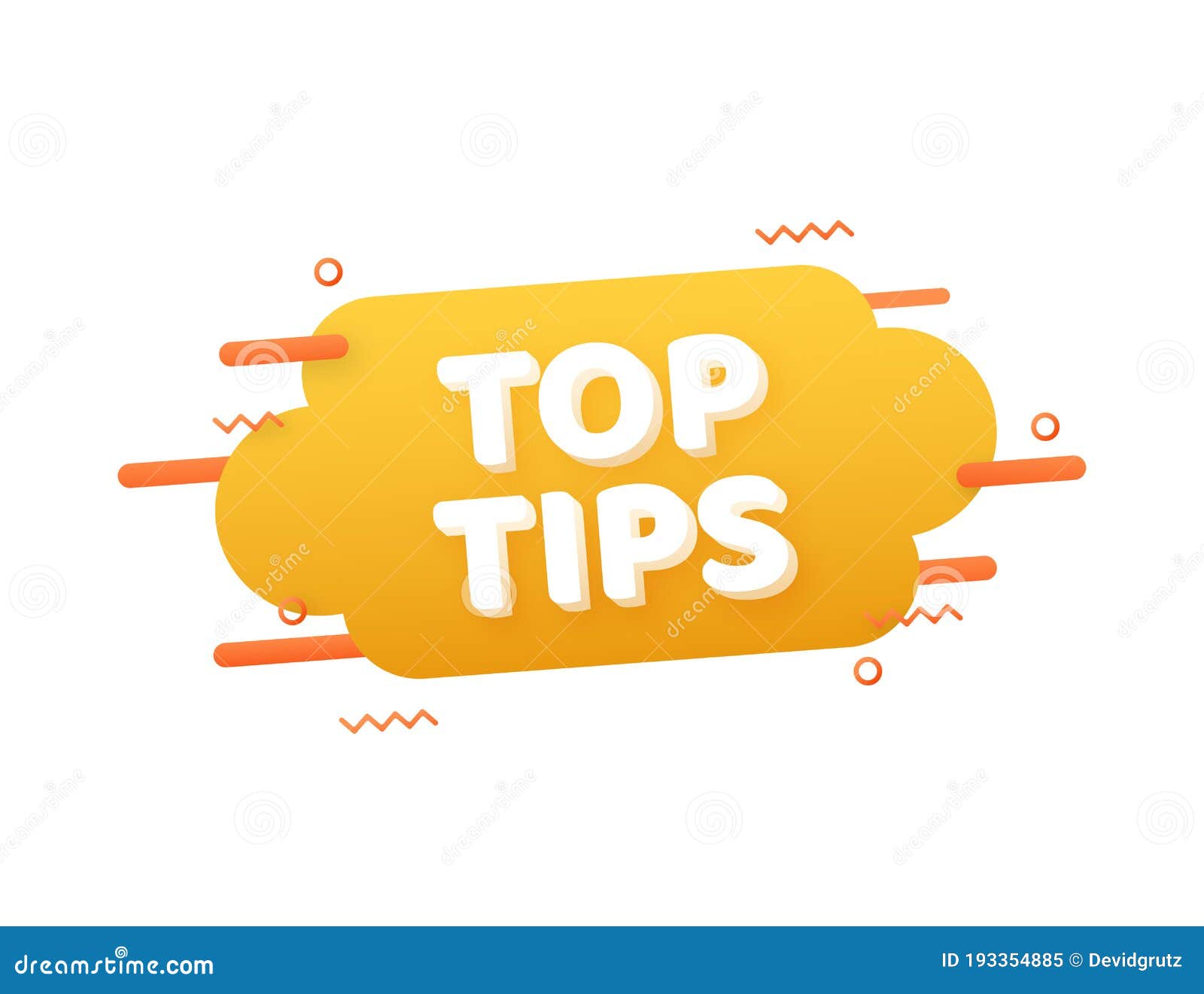 Top Tips. Speech Bubbles. Web Banner. Vector Illustration. Stock Vector ...