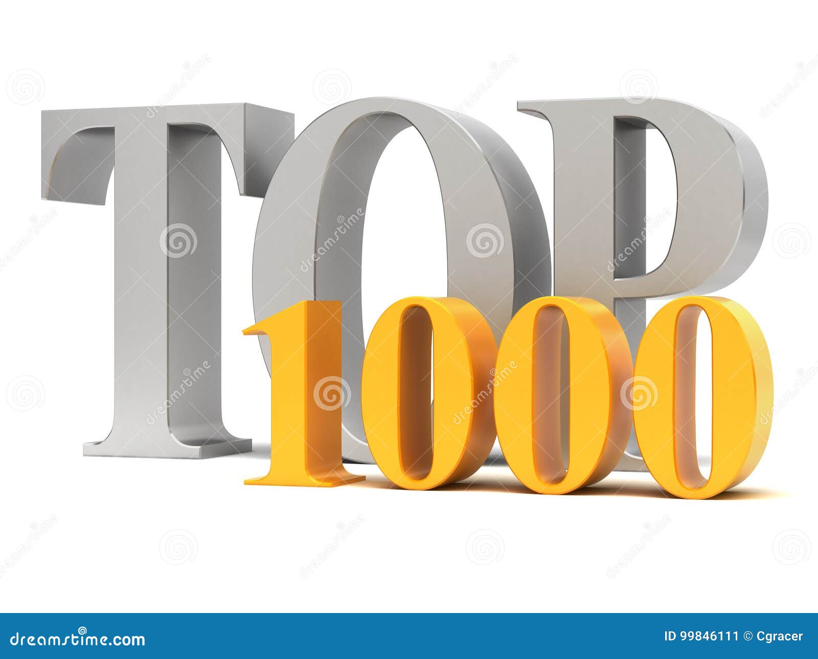 Top 1000 stock illustration. Illustration of ranking - 99846111