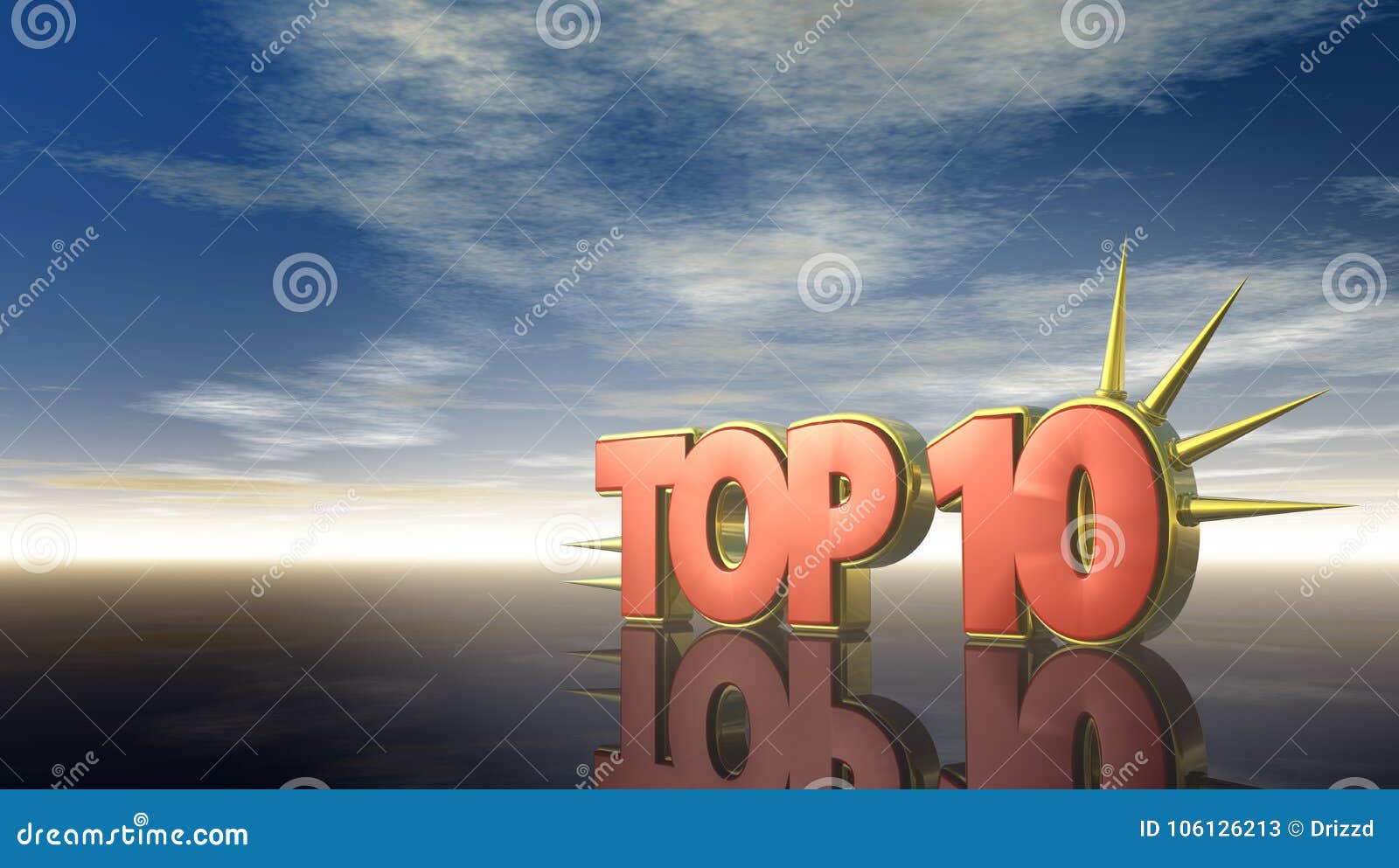 Top 10 stock illustration. Illustration of top10, award - 106126213