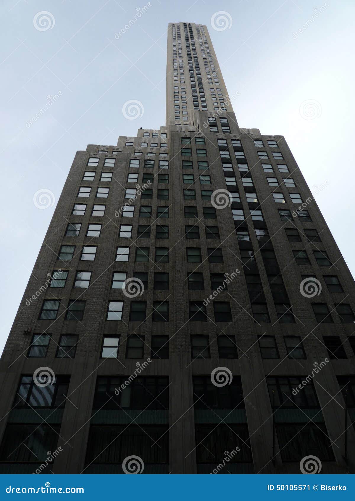 Top of the Sky Scraper in New York. Stock Image - Image of america ...
