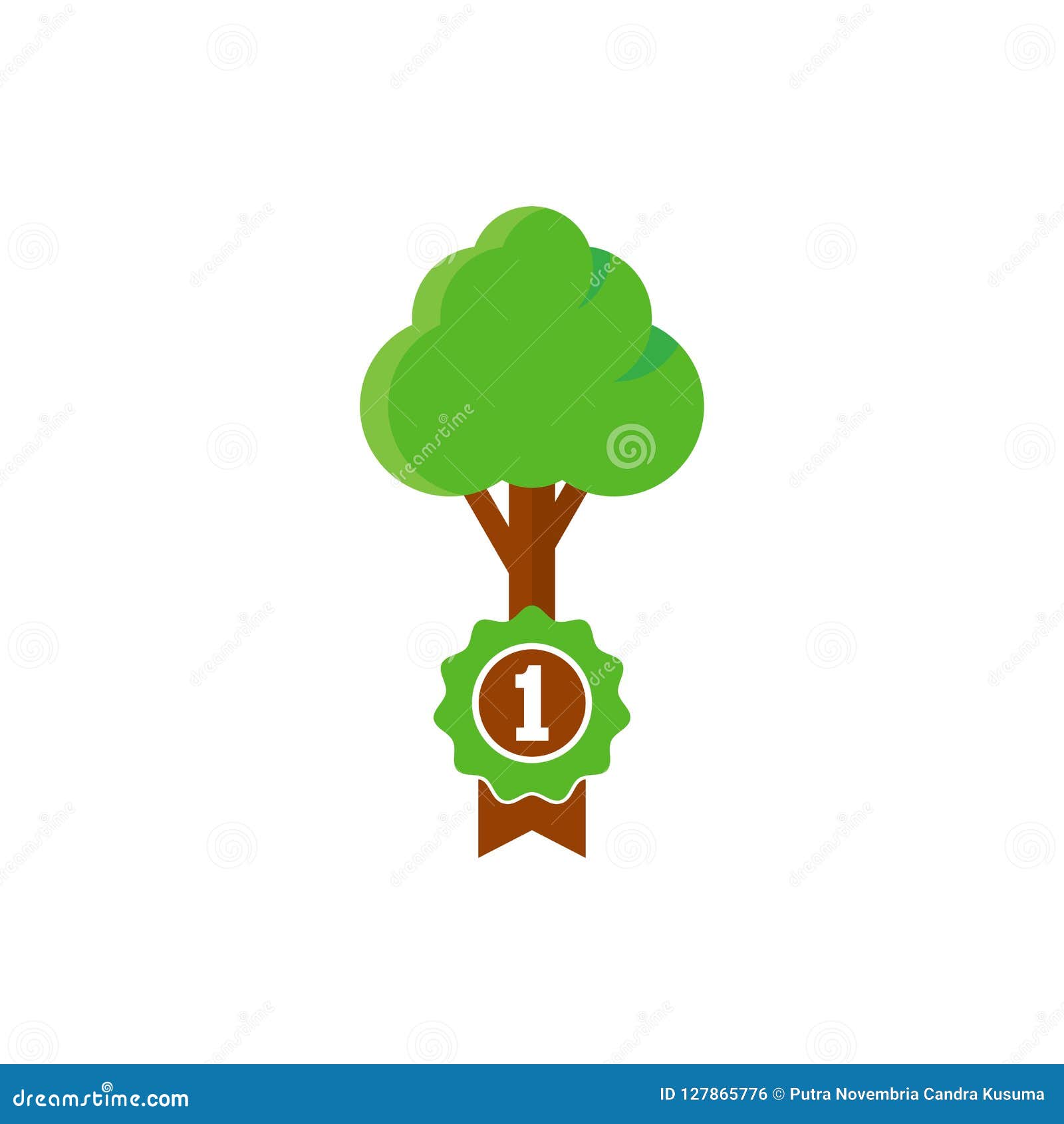 Top Tree Logo Icon Design stock vector. Illustration of garden - 127865776