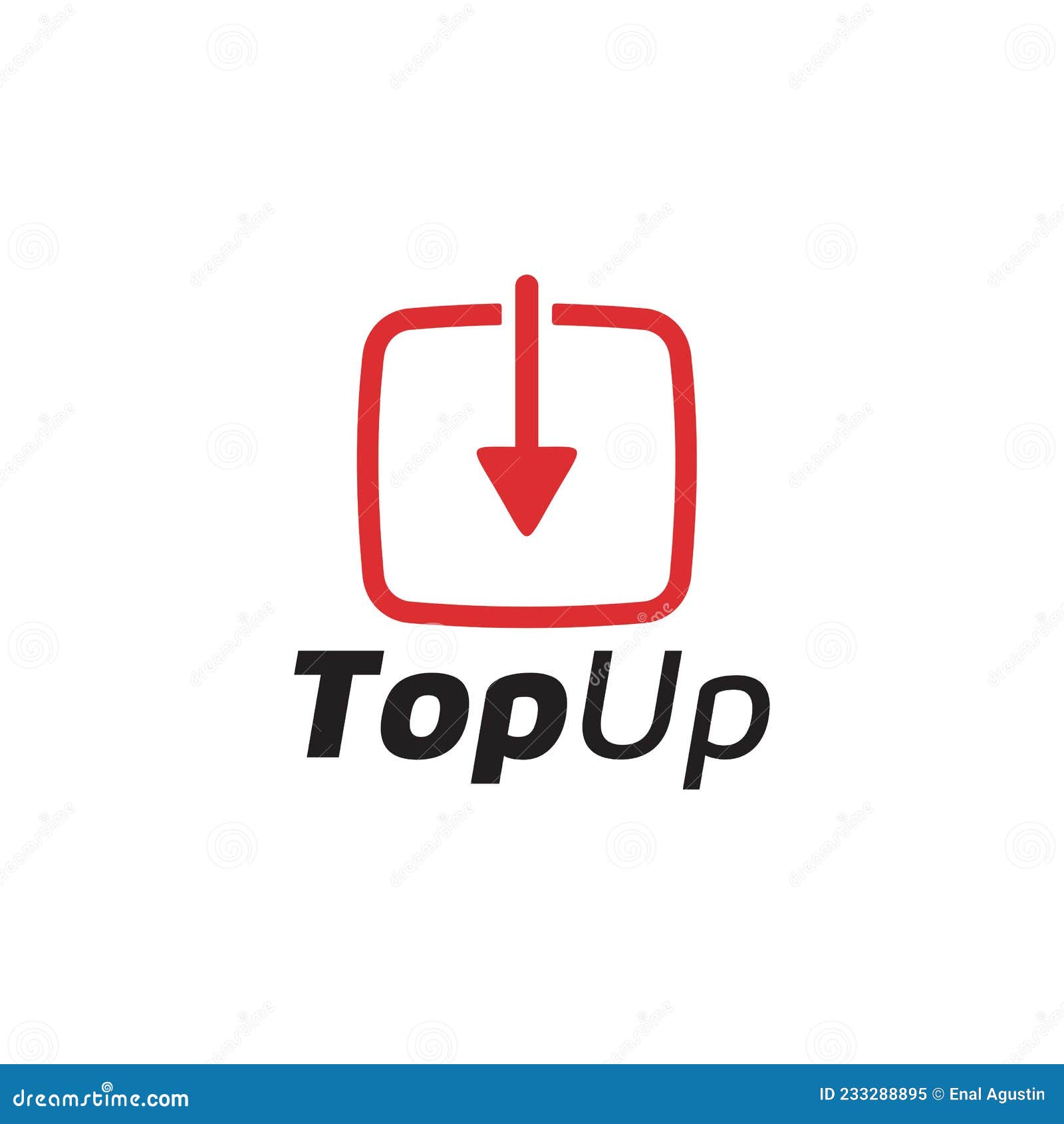 Top Up Digital Money Balance App Logo Design Stock Vector ...