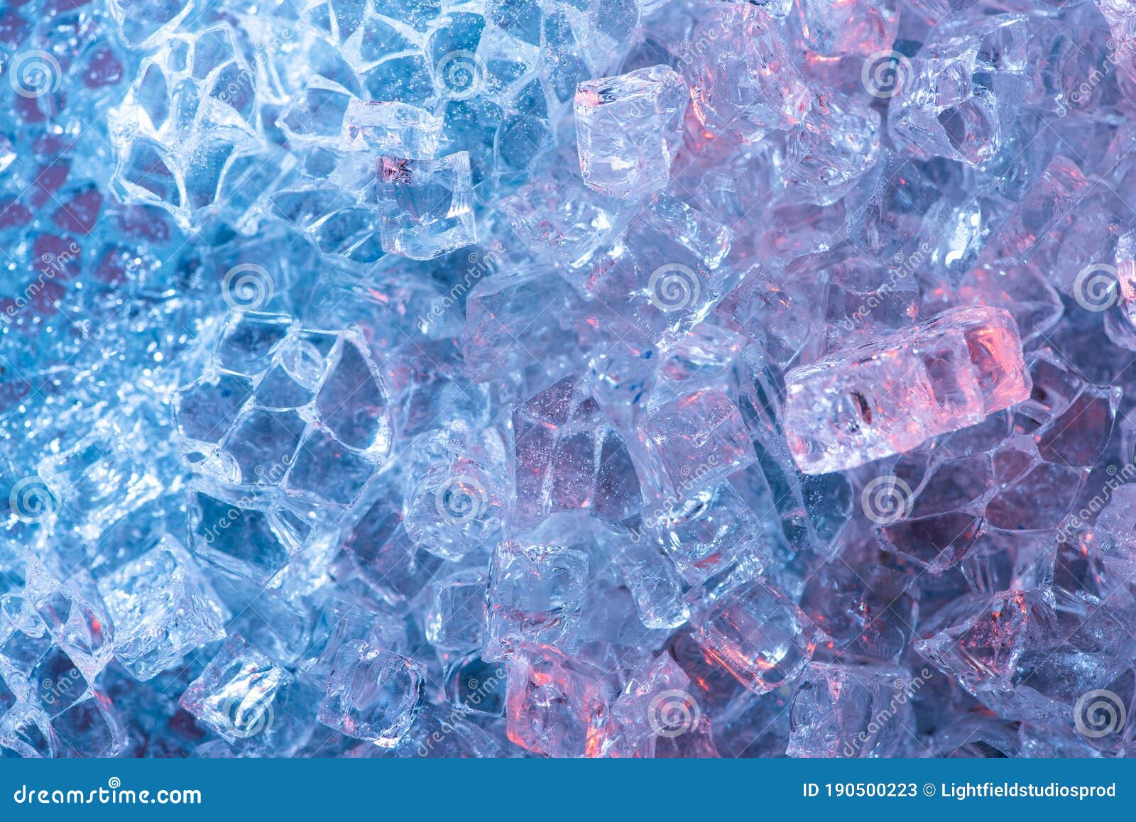 Top View of Abstract Blue Crystal Stock Image - Image of background ...