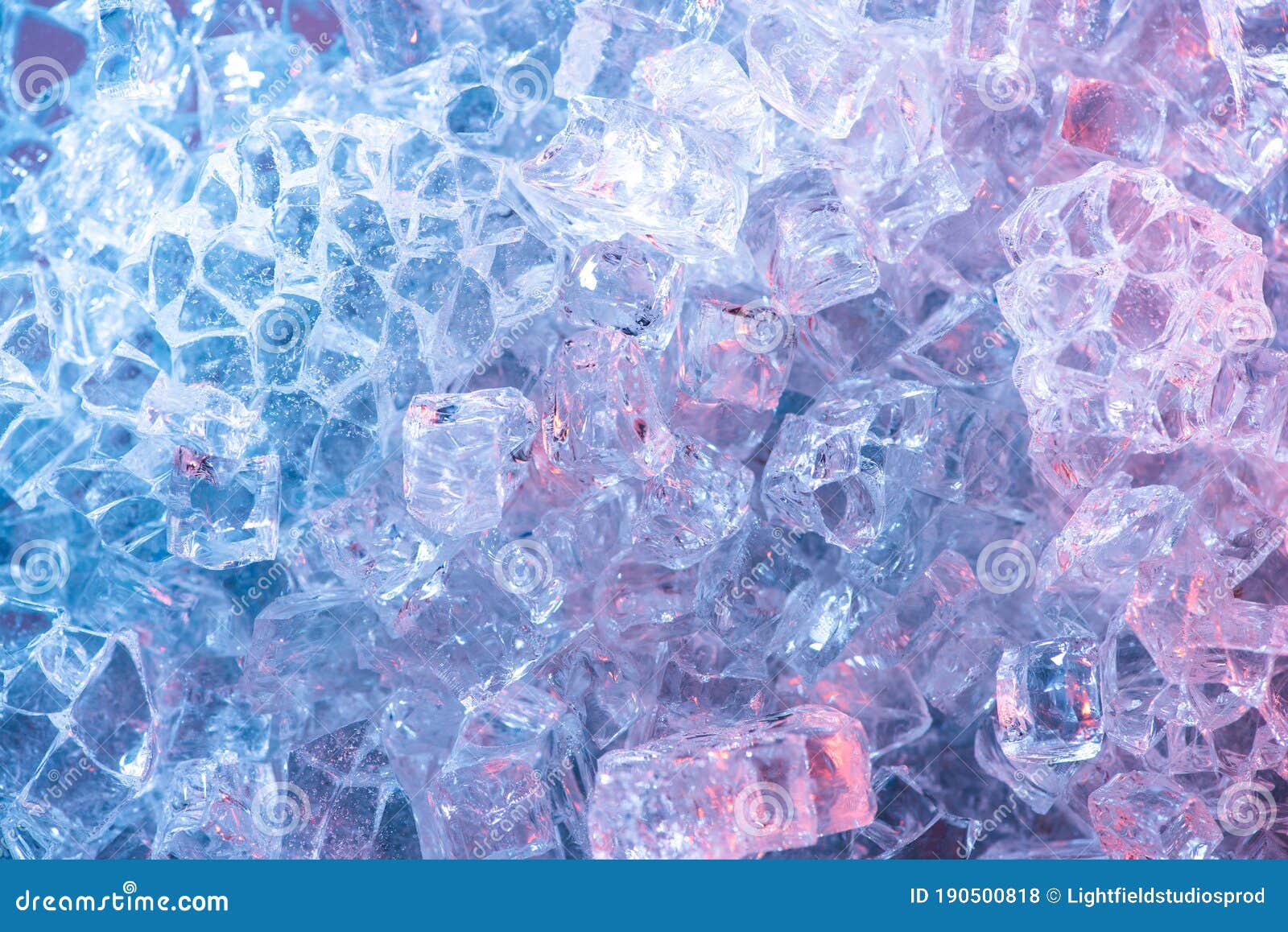 Top View of Abstract Blue Crystal Stock Photo - Image of transparent ...