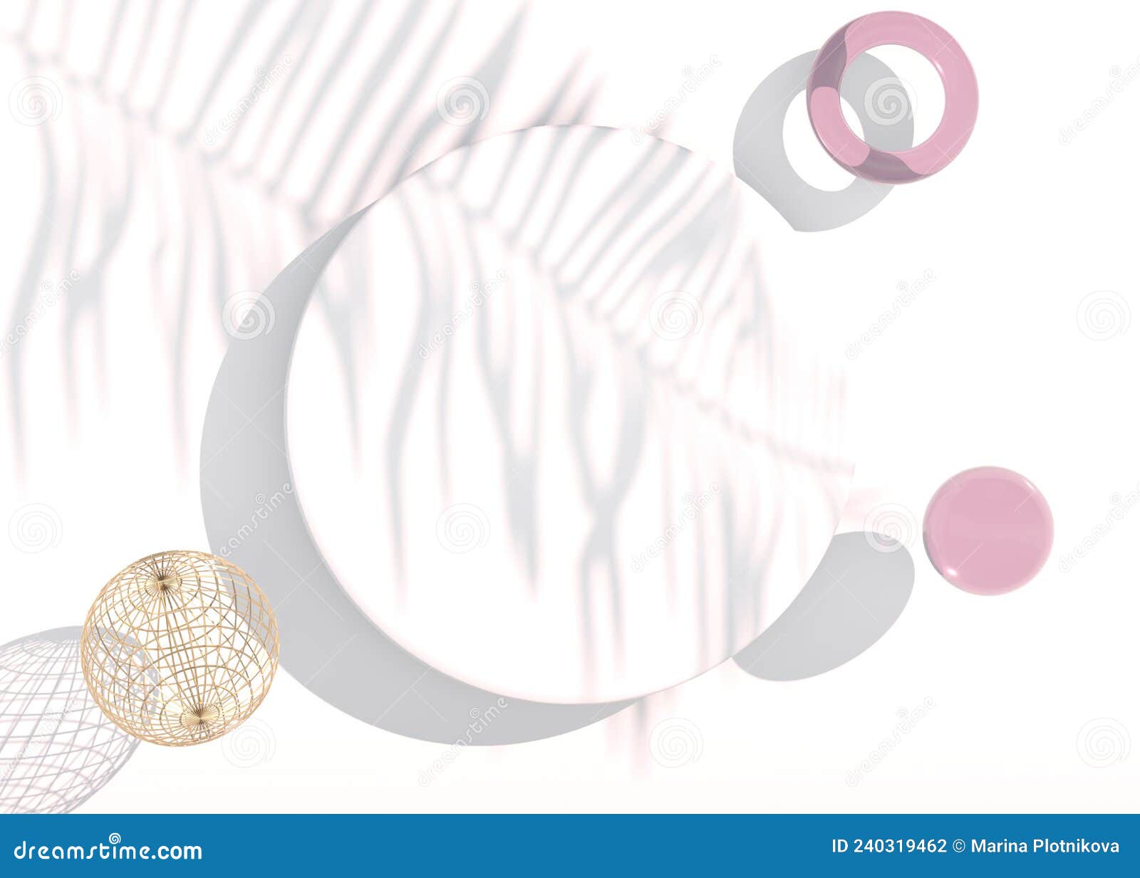 Top View, Abstract Flat Lay Background with Pastel Figure. Creative ...