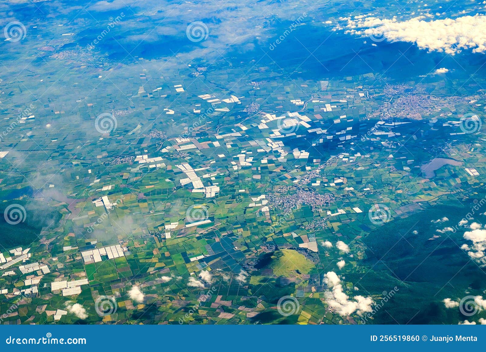 Top View Aerial Photo of Settlements and Fields Stock Photo - Image of ...