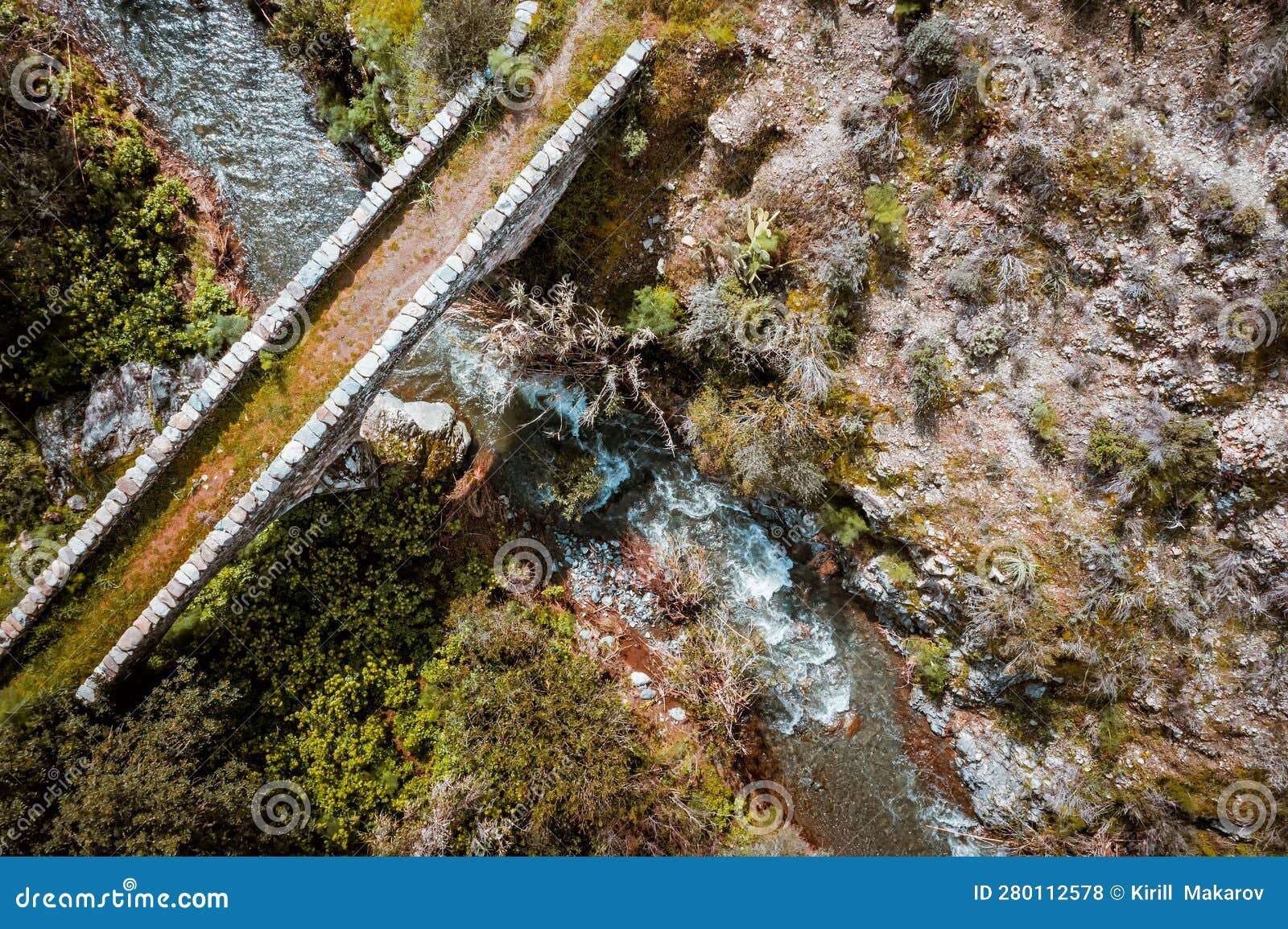 Top View of Akapnou Bridge. Limassol District, Cyprus Stock Photo ...