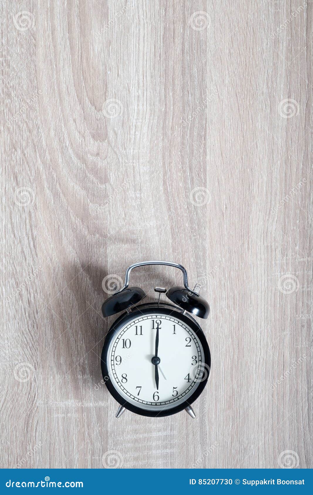Top View Alarm Clock . Time Management Concept. Stock Photo - Image of ...