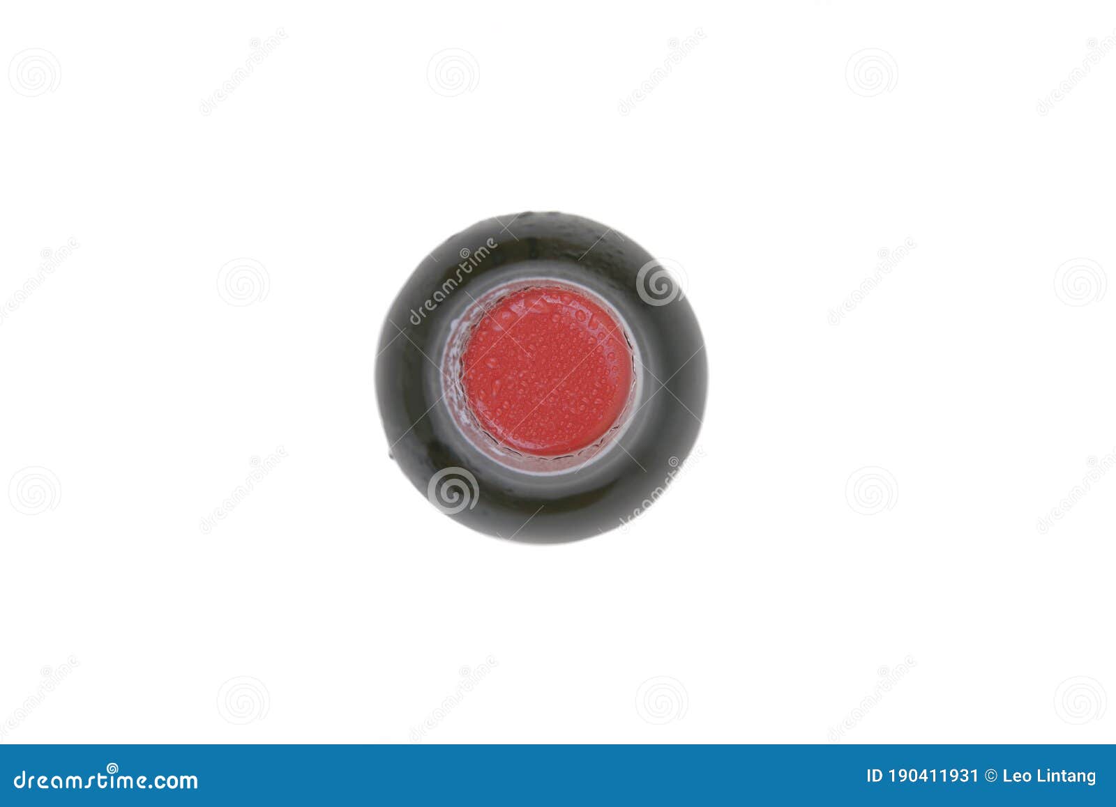 Top View of Alcoholic Drink Bottle Stock Image - Image of full, closeup ...