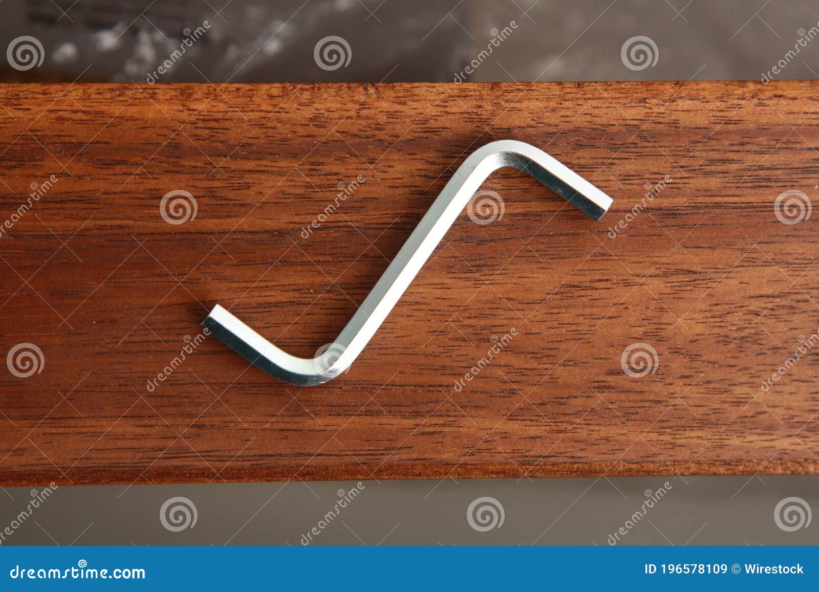 Top View of an Allen Key for Assembling Furniture Stock Image - Image ...