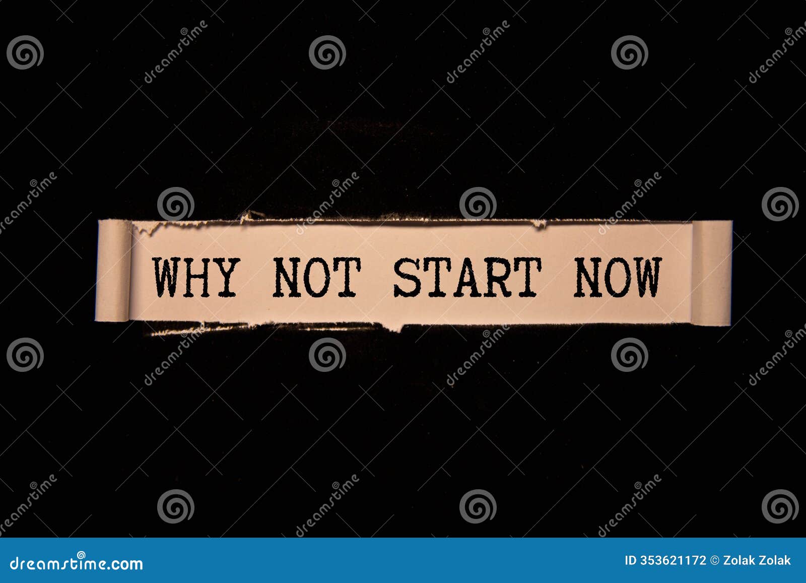 Top View of Alphabet Letters with Question WHY NOT START NOW. Stock ...