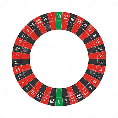 American Roulette Wheel with Double Zero Layout Stock Vector ...