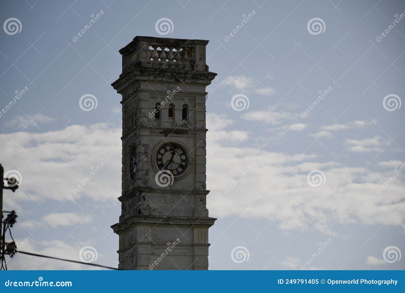 Top View of an Ancient Dutch Clock Tower Stock Image - Image of ...