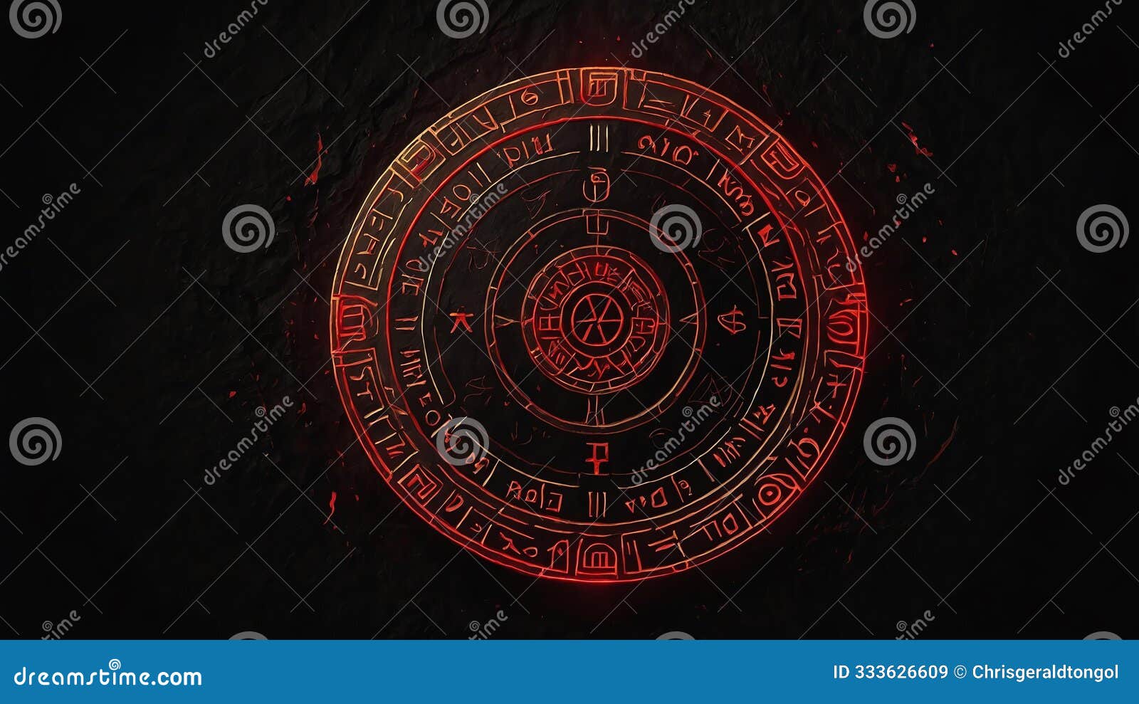 Ancient Runic Symbols. Cartoon Vector | CartoonDealer.com #336542815