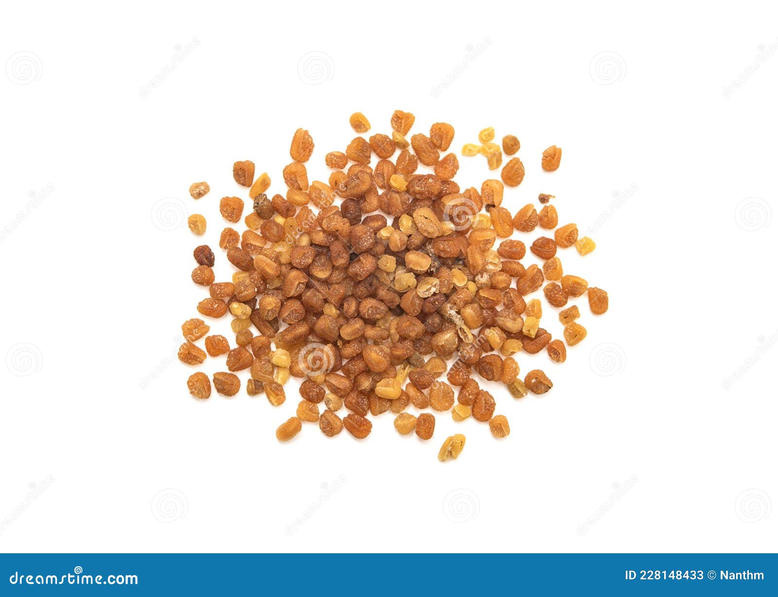 Top View of Andrographis Paniculata Seeds or Kalmegh Over White ...