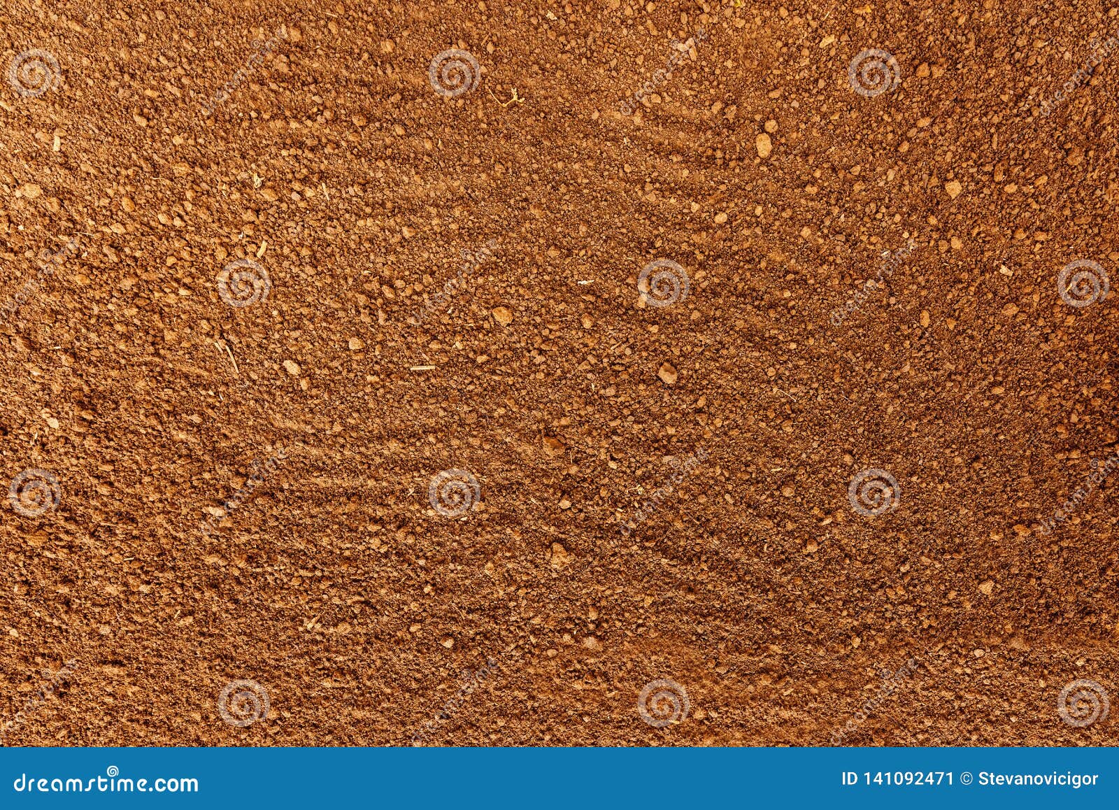 Top View of Arable Ploughed Land Soil Stock Image - Image of brown ...