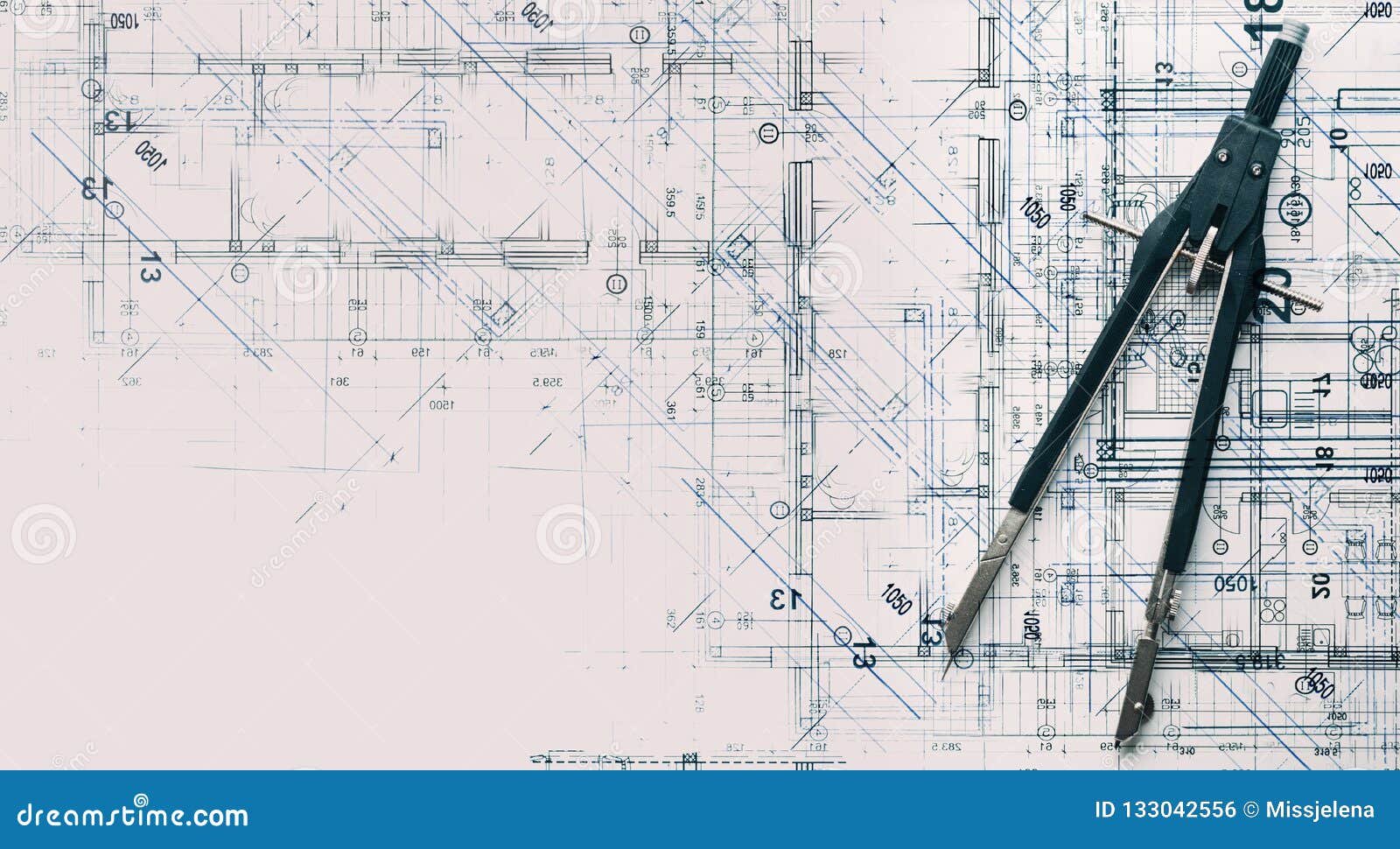 Architectural Design And Project Blueprints Drawings Royalty-Free Stock ...