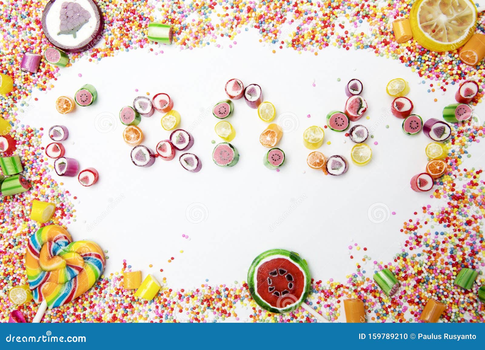 Candy Word Cloud Collage Stock Photography | CartoonDealer.com #197888156