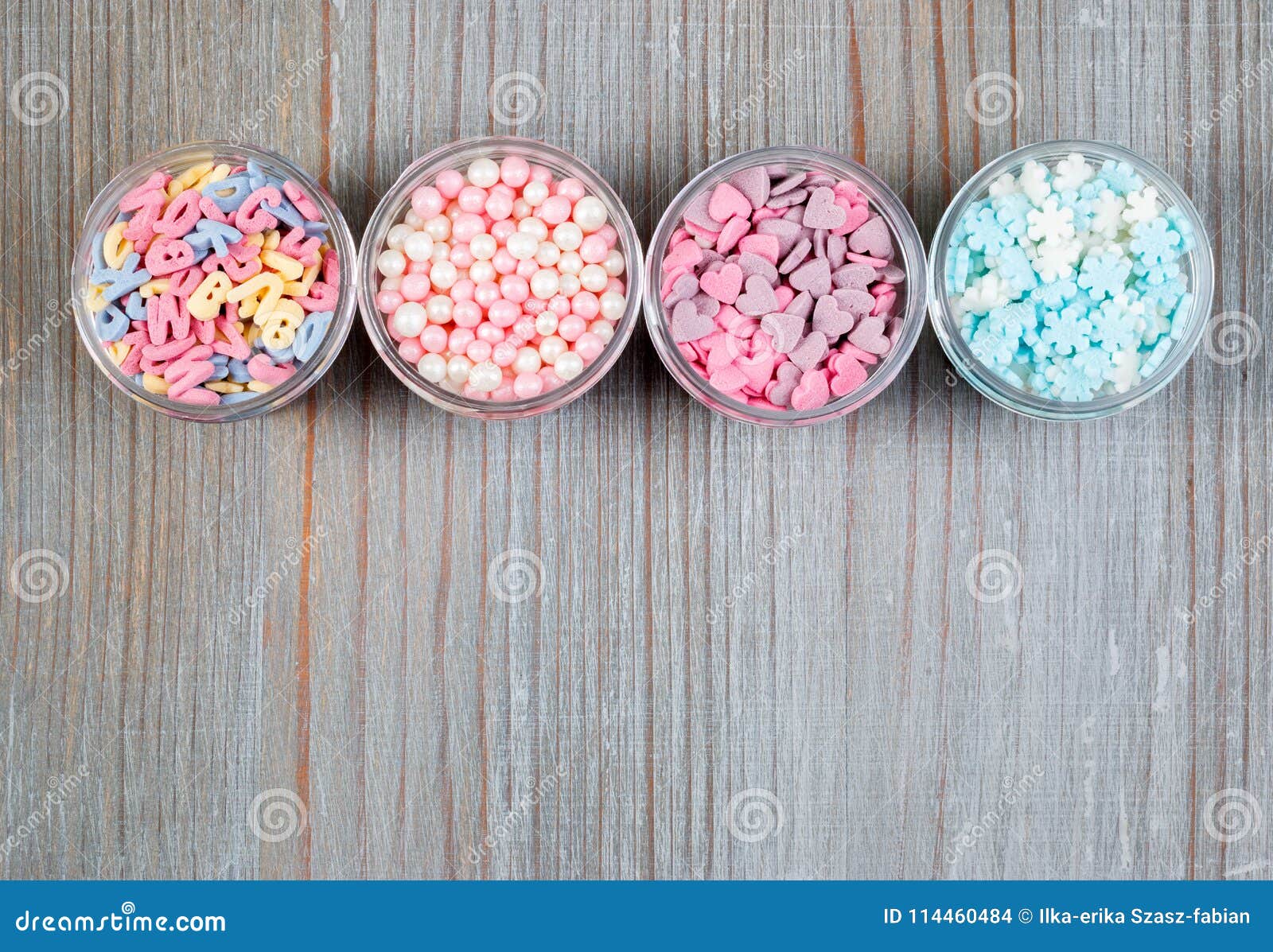 Assorted candy sprinkles stock photo. Image of balls - 114460484