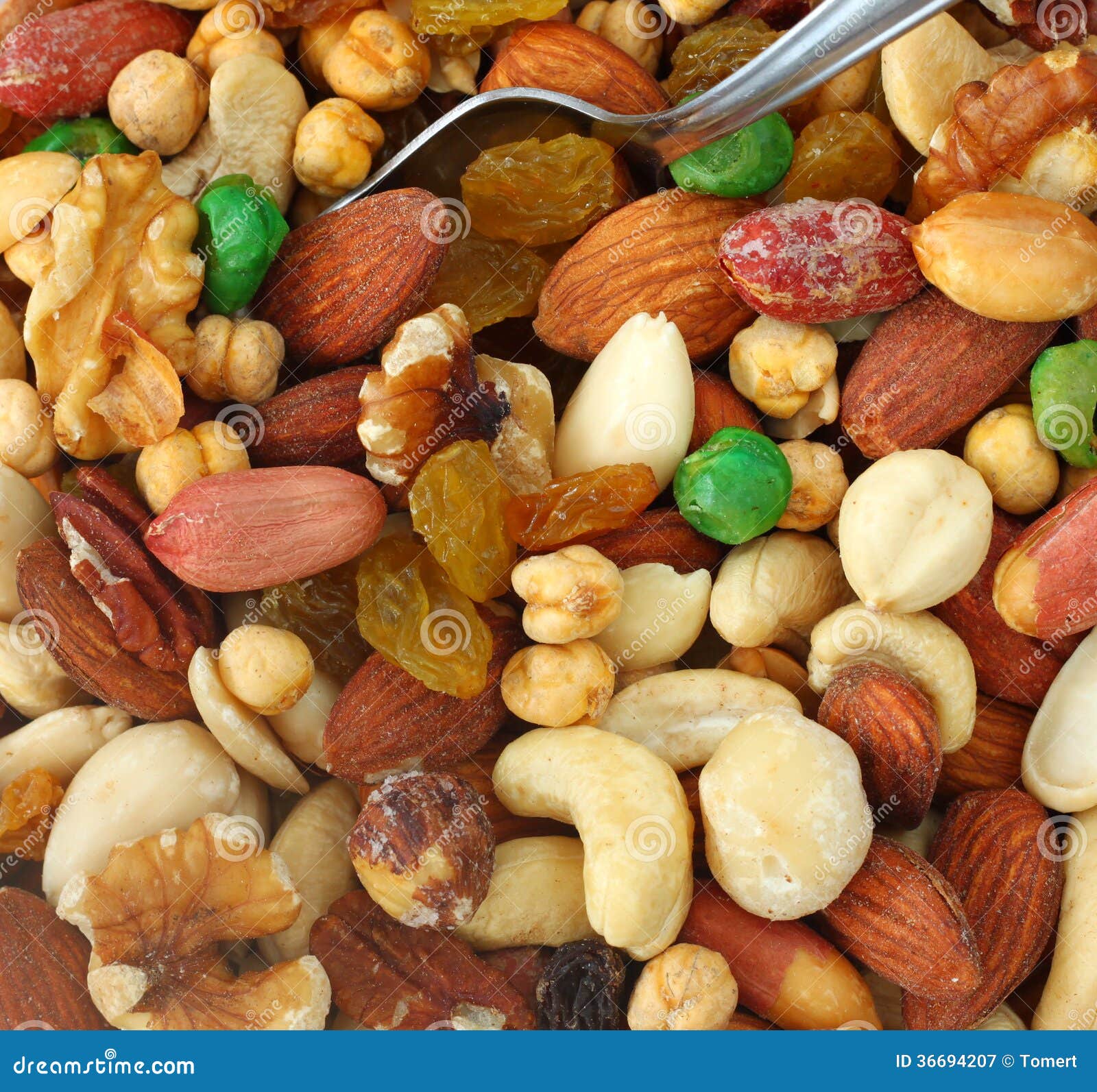 Top View of Assorted Healthy Mixed Nuts Stock Image - Image of fruit ...