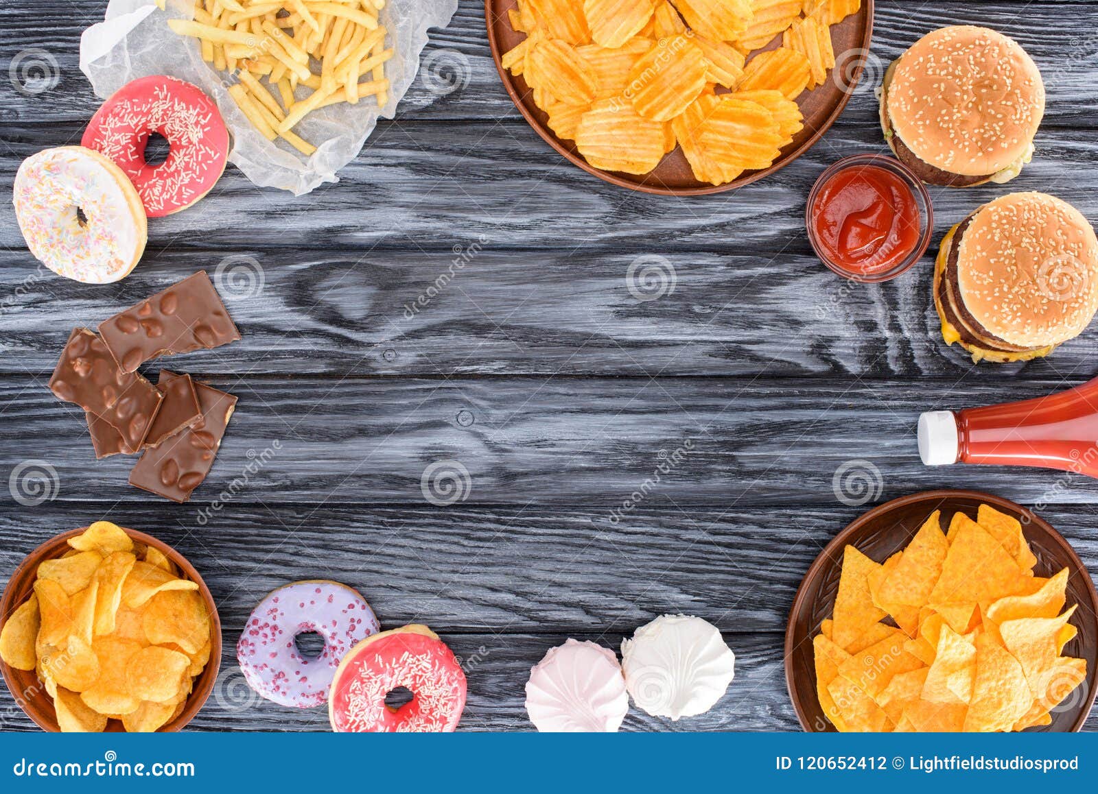 Assorted Junk Food Collage Background Royalty-Free Stock Photography ...