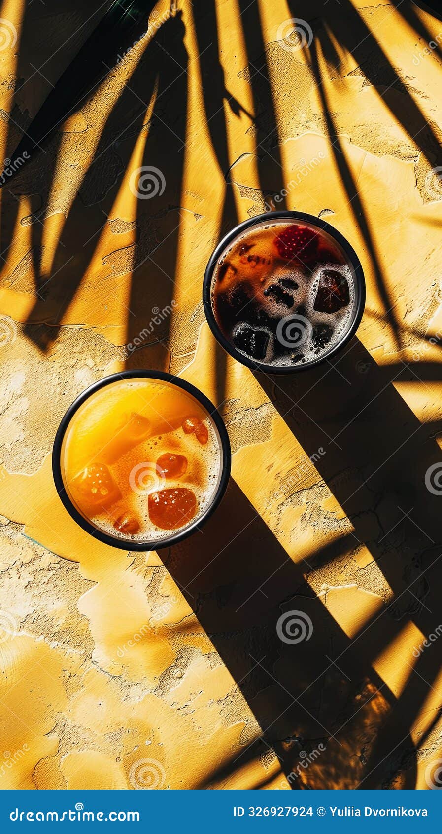 Top View of Assortment of Aesthetic Bubble Teas. Drink with Tapioca ...