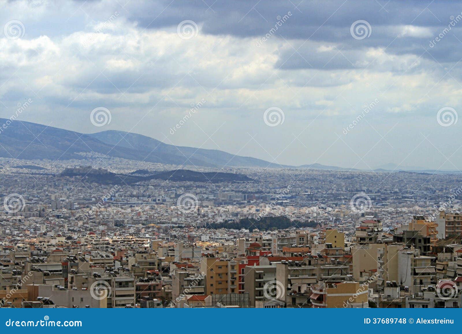 Top view of Athens stock photo. Image of athens, buildings - 37689748