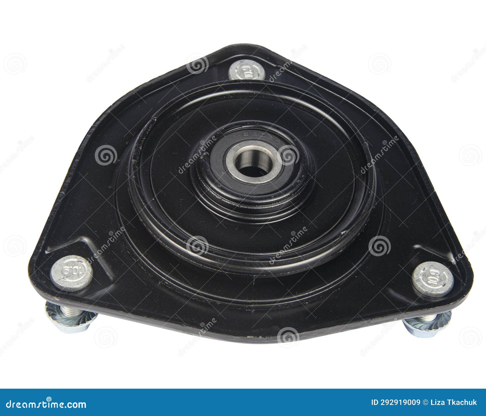 Top View ,Automotive Shock Absorber Mounting Kit Isolated on White ...